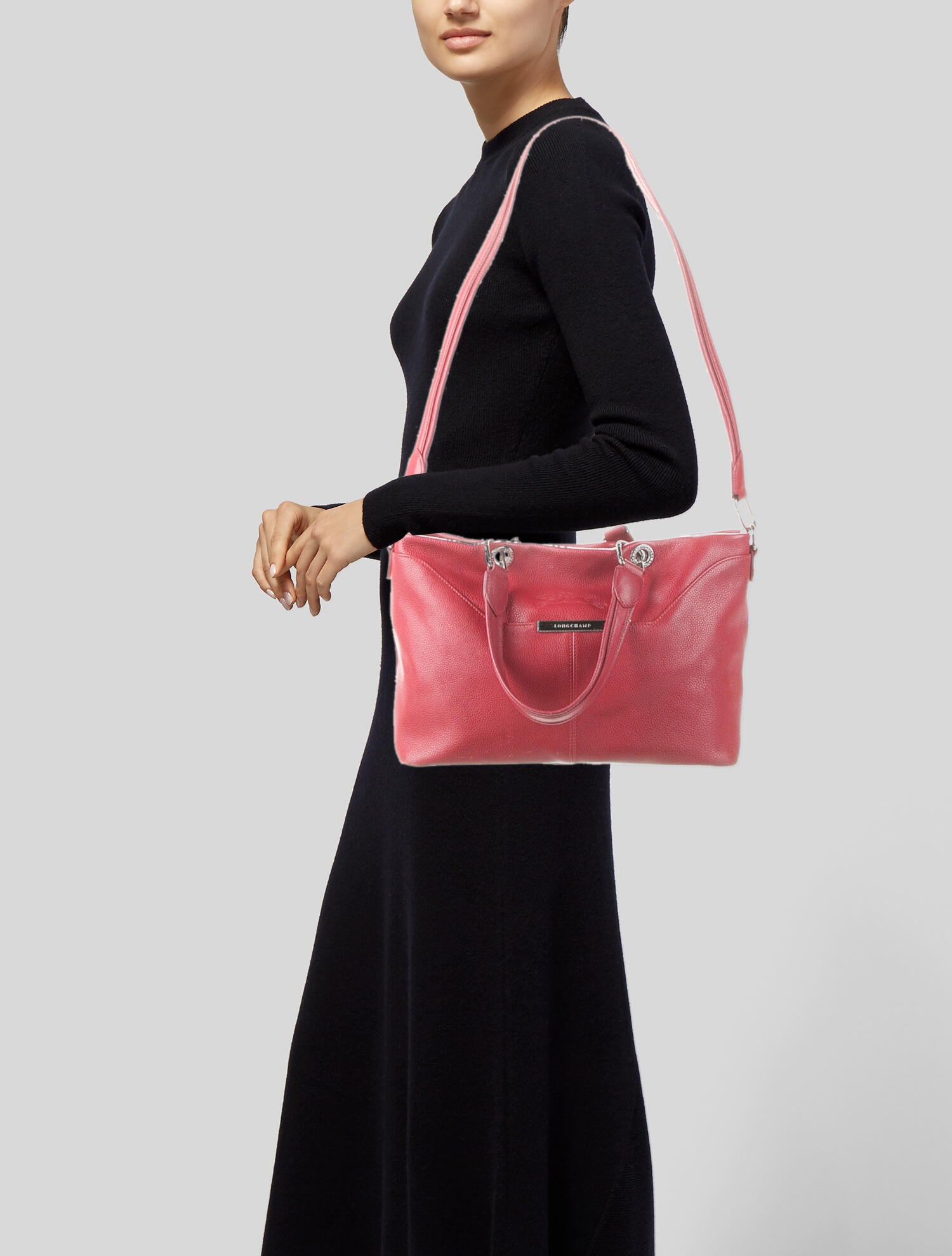 Longchamp Leather Tote Bag - Red Totes, Handbags - WL863240 | The RealReal