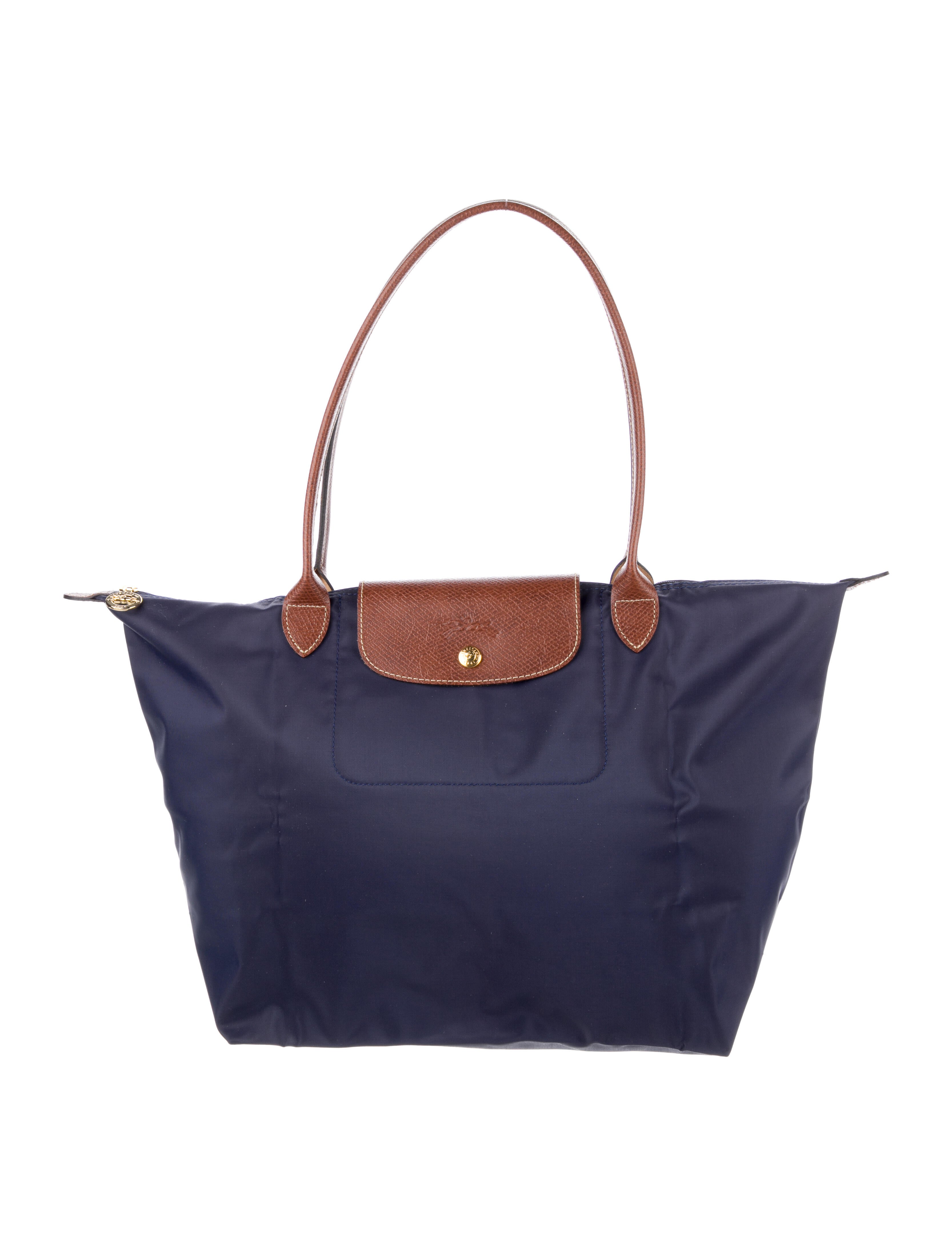 Longchamp Le Pliage Shopping Nylon Tote - Blue Totes, Handbags ...