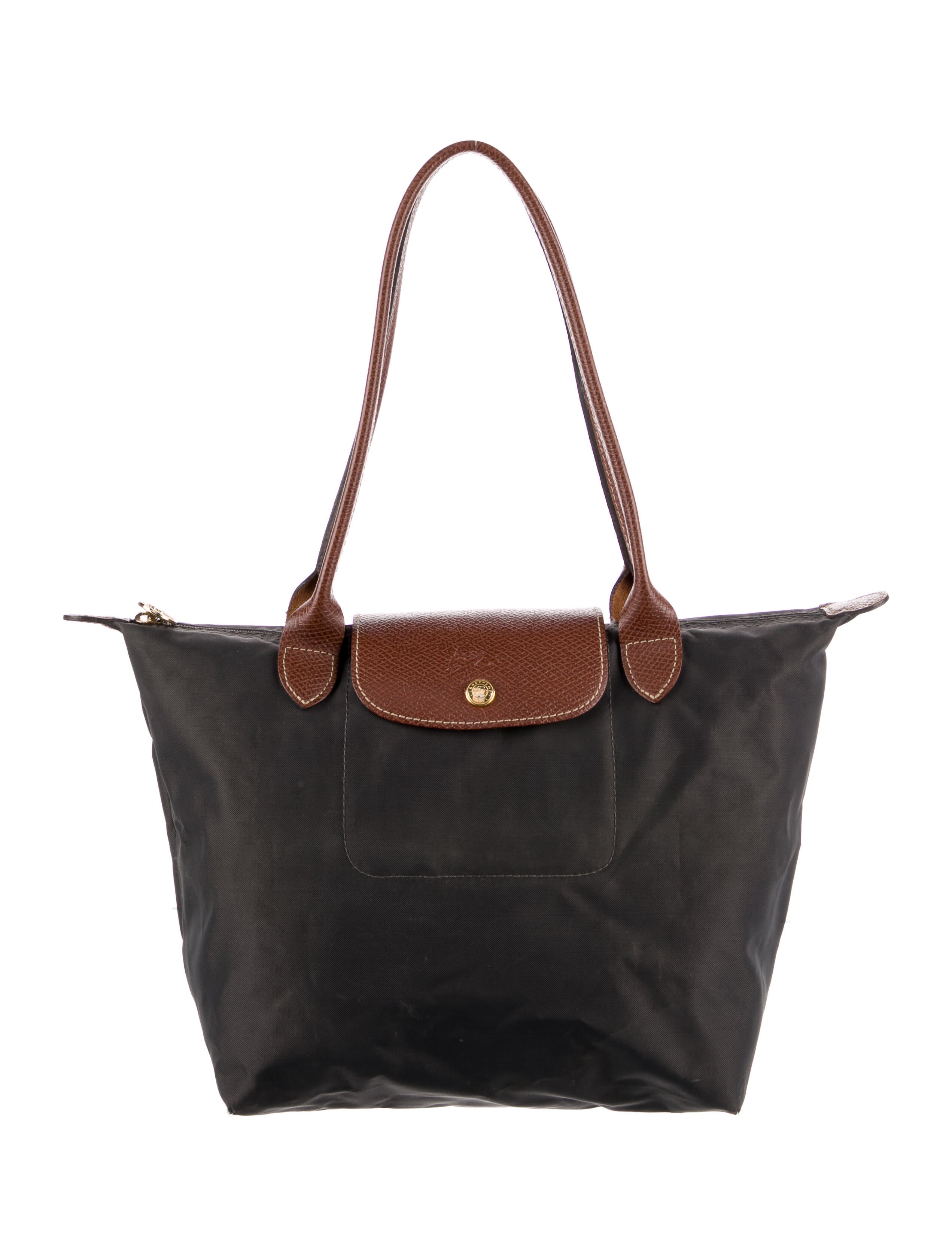 Longchamp Le Pliage Shopping Tote - Grey Totes, Handbags - WL863361 ...