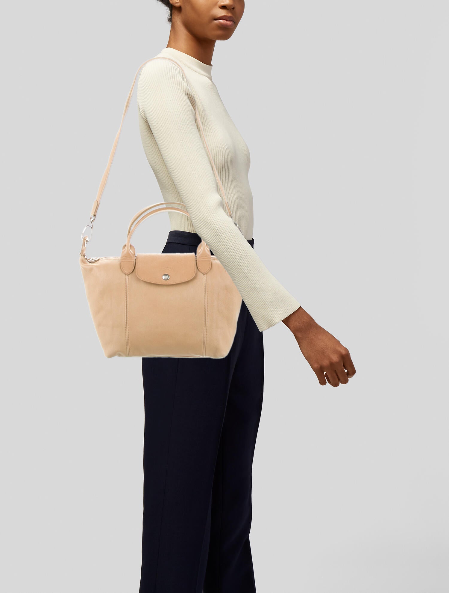 Longchamp Le Pliage Leather Tote Bag - Neutrals Totes, Handbags ...