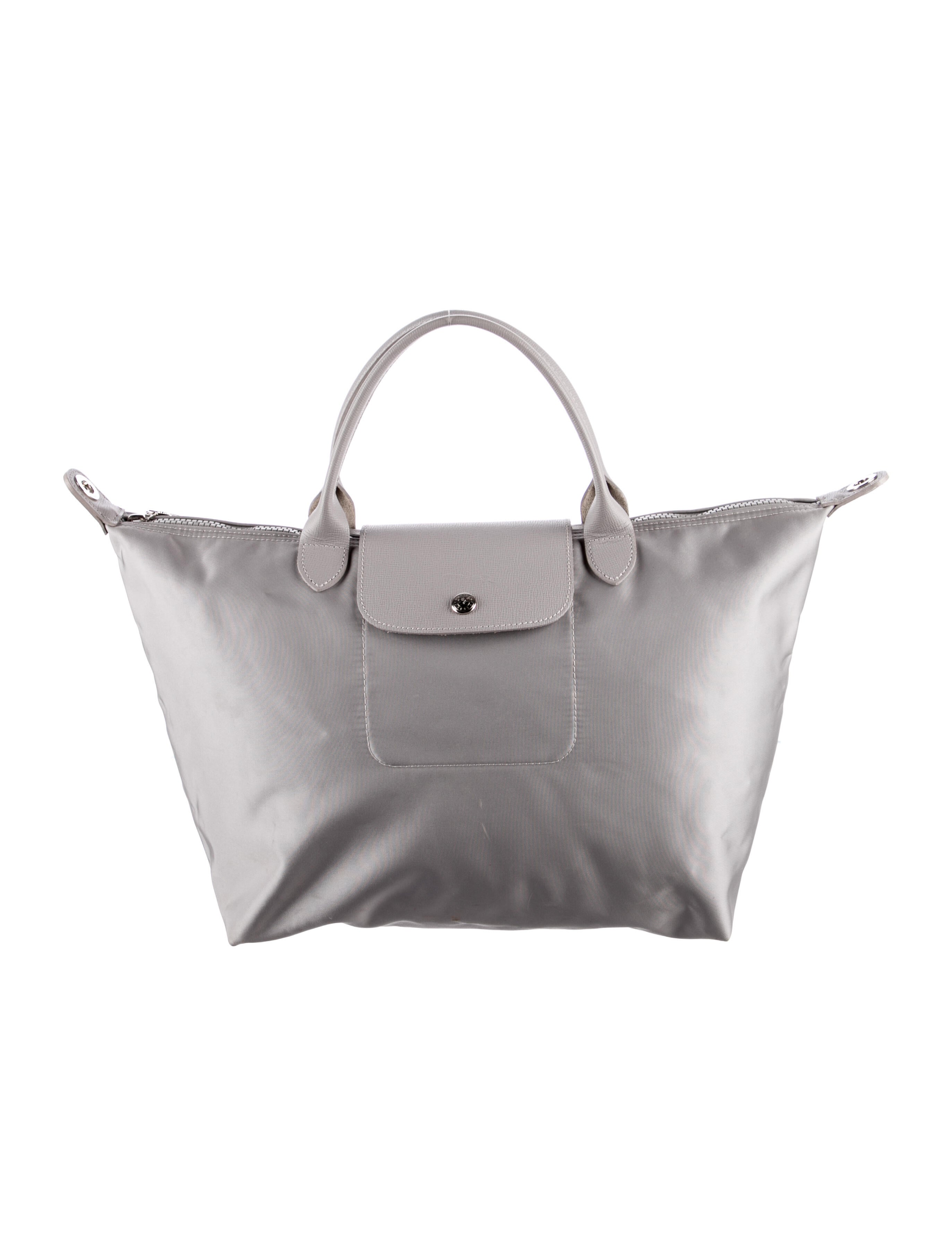 Longchamp Le Pliage Tote - Grey Totes, Handbags - WL863428 | The RealReal