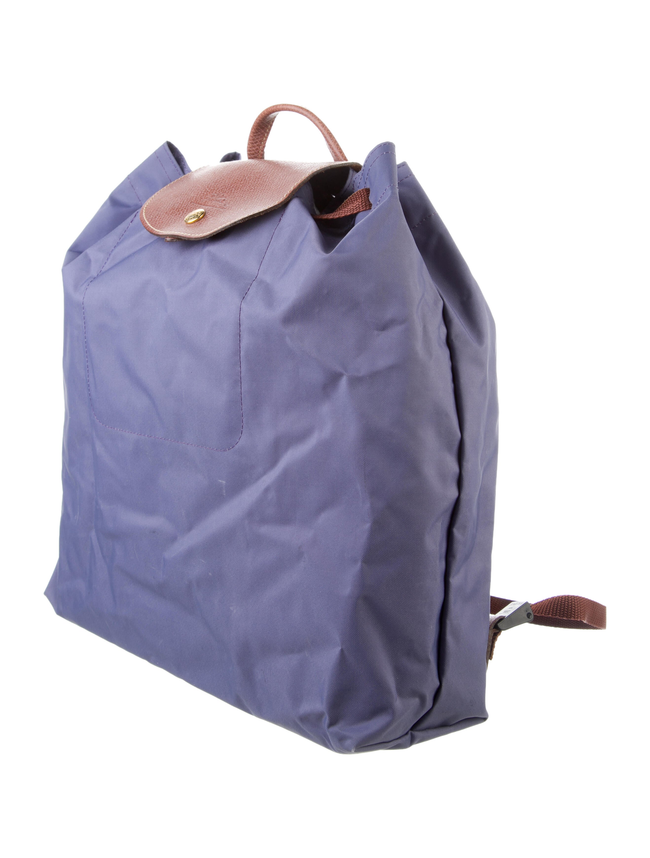 Longchamp Le Pliage Sac A Dos Backpack - Purple Backpacks, Handbags ...