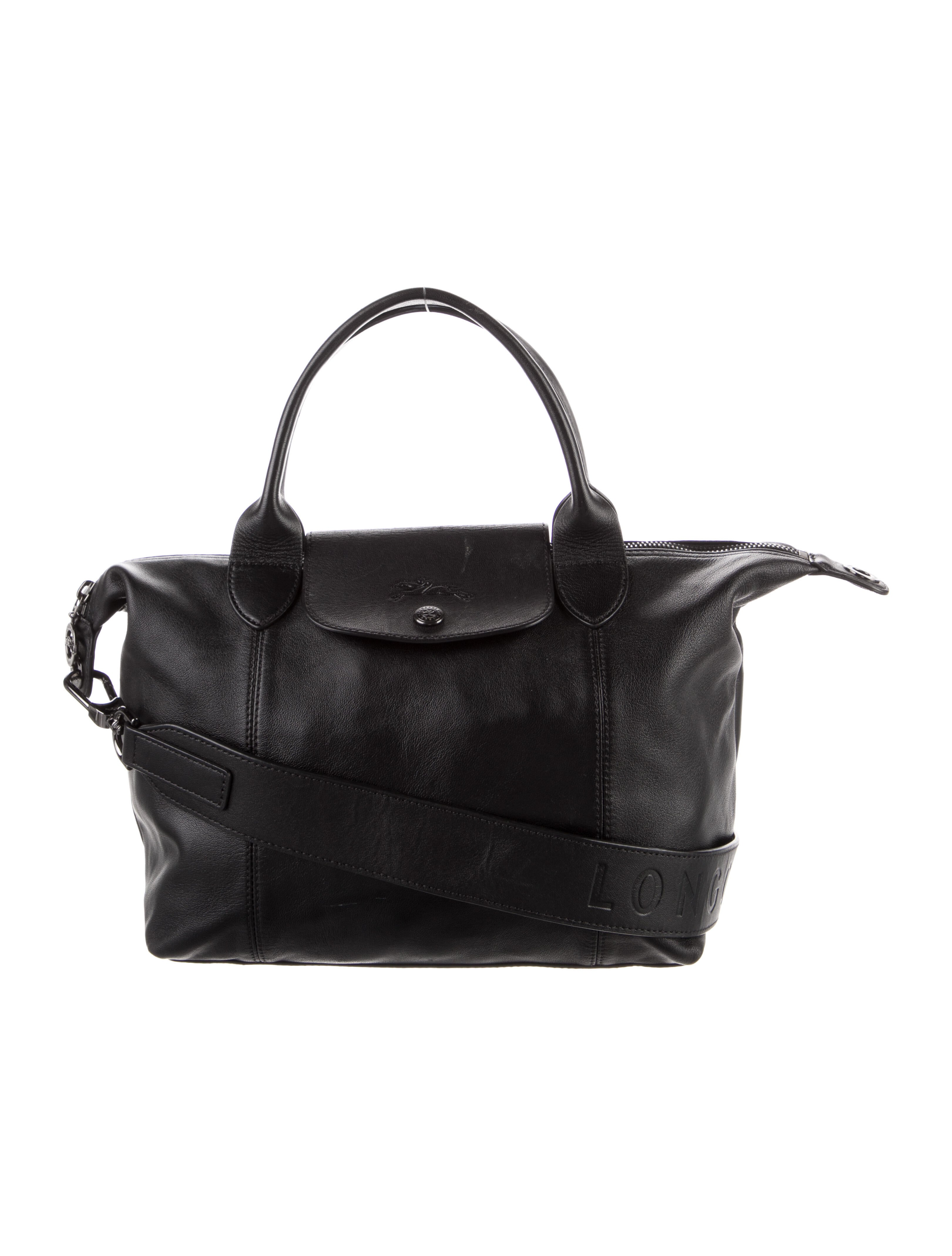 Longchamp Leather Tote Bag - Black Totes, Handbags - WL863813 | The ...