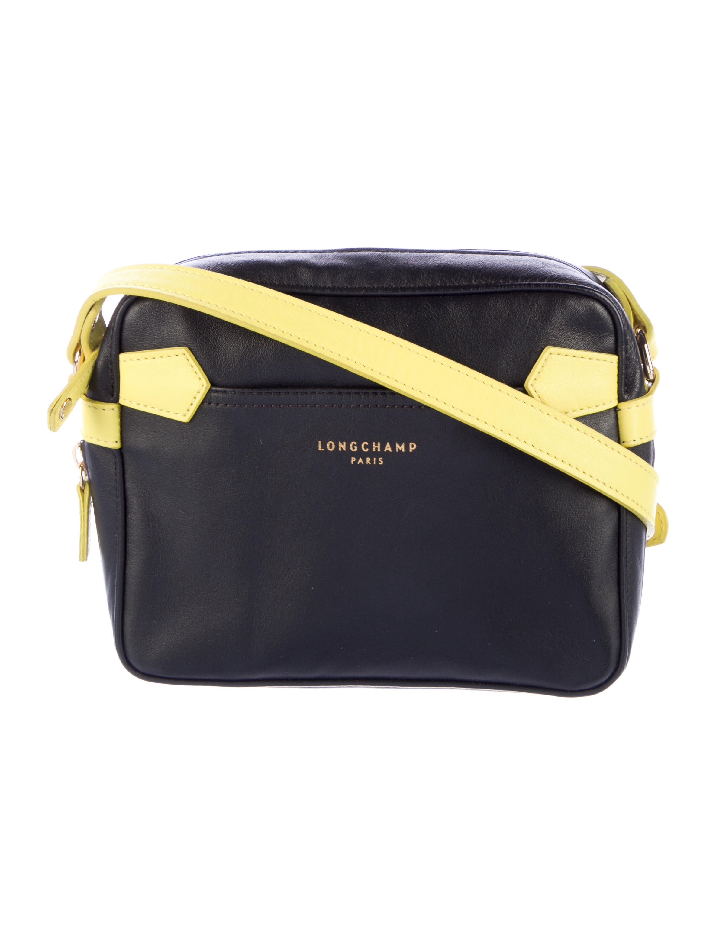 Longchamp Leather Crossbody Bag - Black Crossbody Bags, Handbags ...