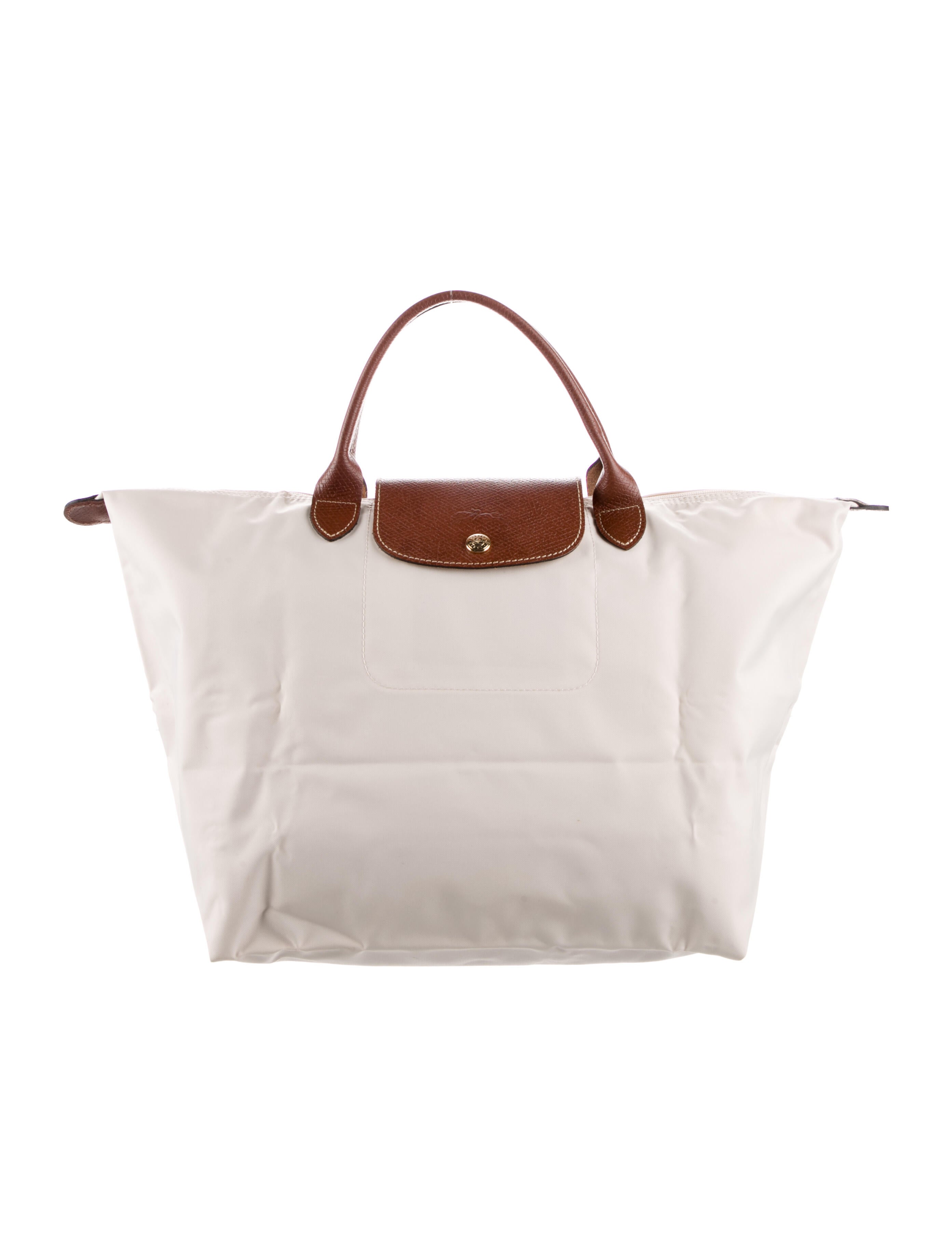 Longchamp Leather Le Pliage Cuir - Neutrals Totes, Handbags - WL858097 ...