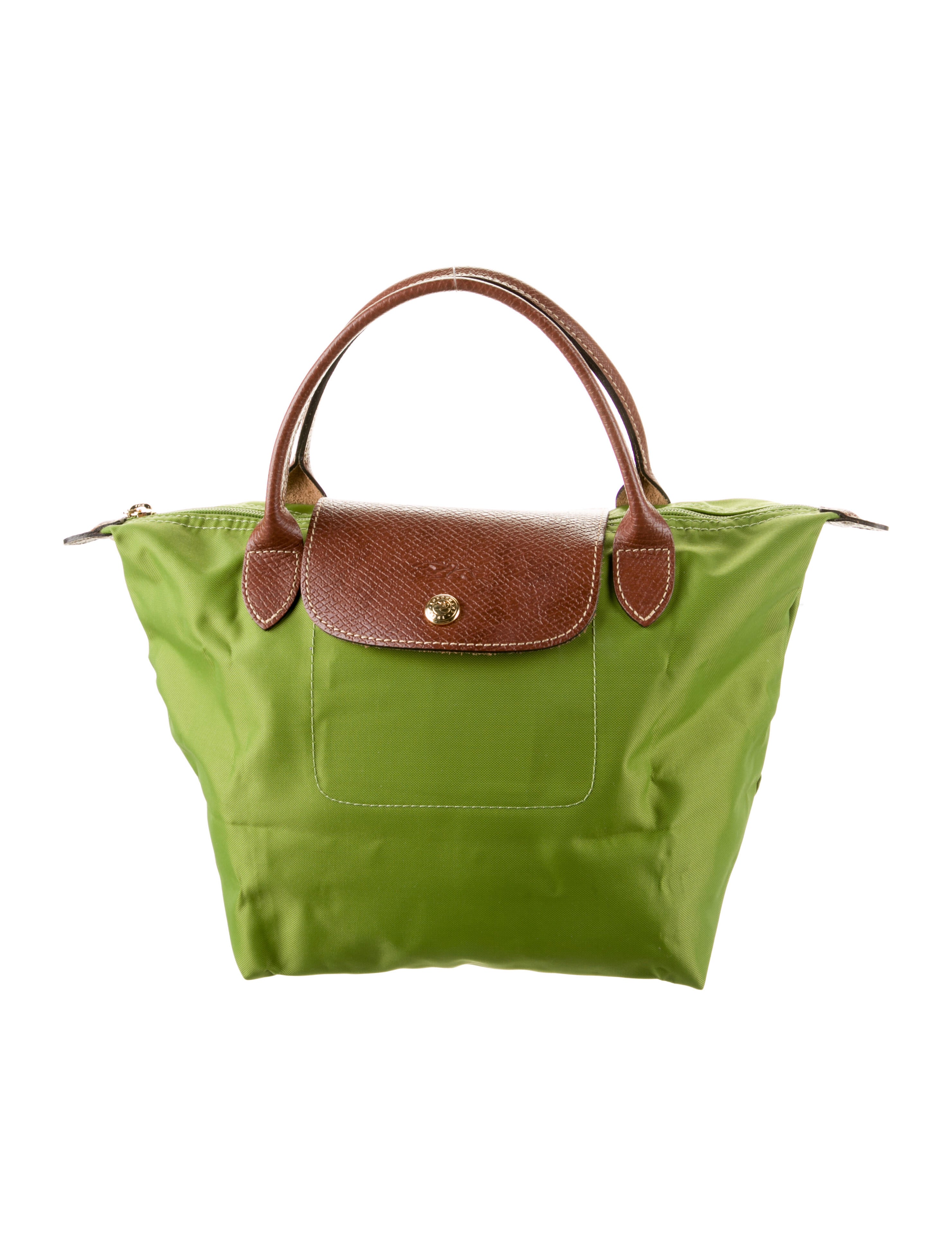 Longchamp Le Pliage "Shopping"Tote - Green Totes, Handbags - WL857106 ...