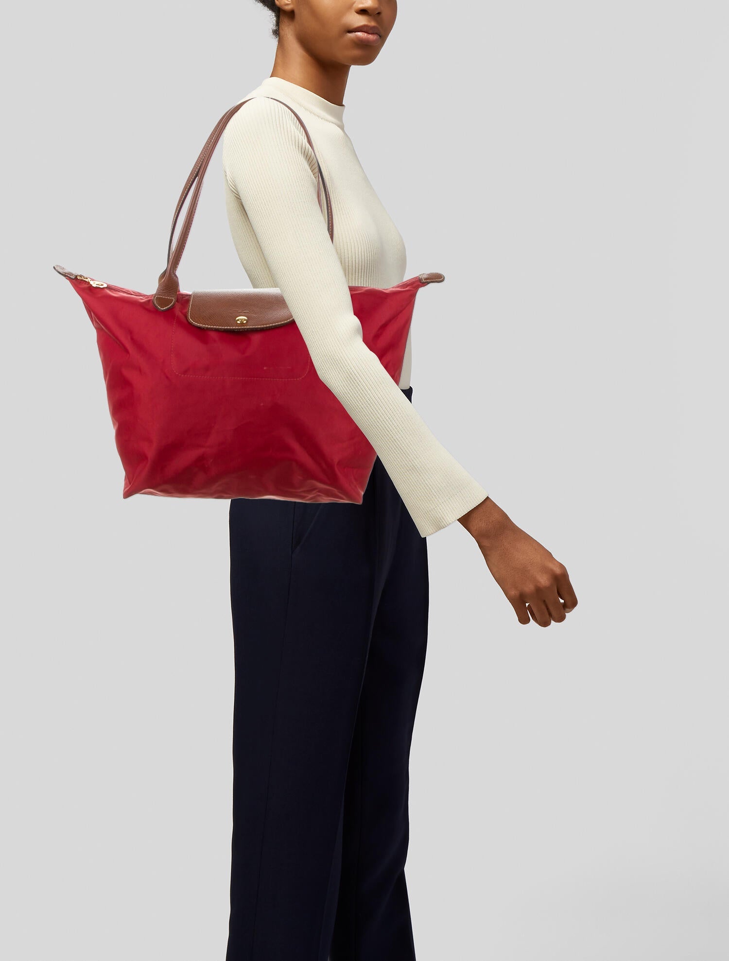 Longchamp Le Pilage Tote Bag - Red Totes, Handbags - WL855450 | The ...