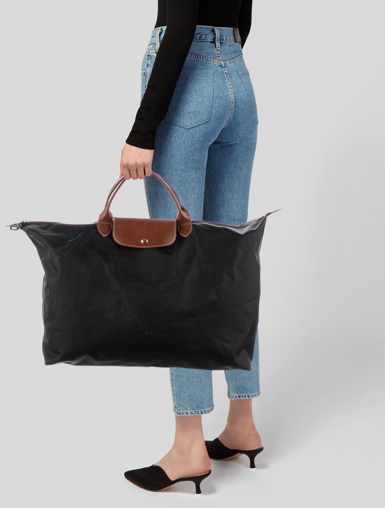 Longchamp Le Pliage Extensible Duffle Bag - Black Luggage and Travel ...