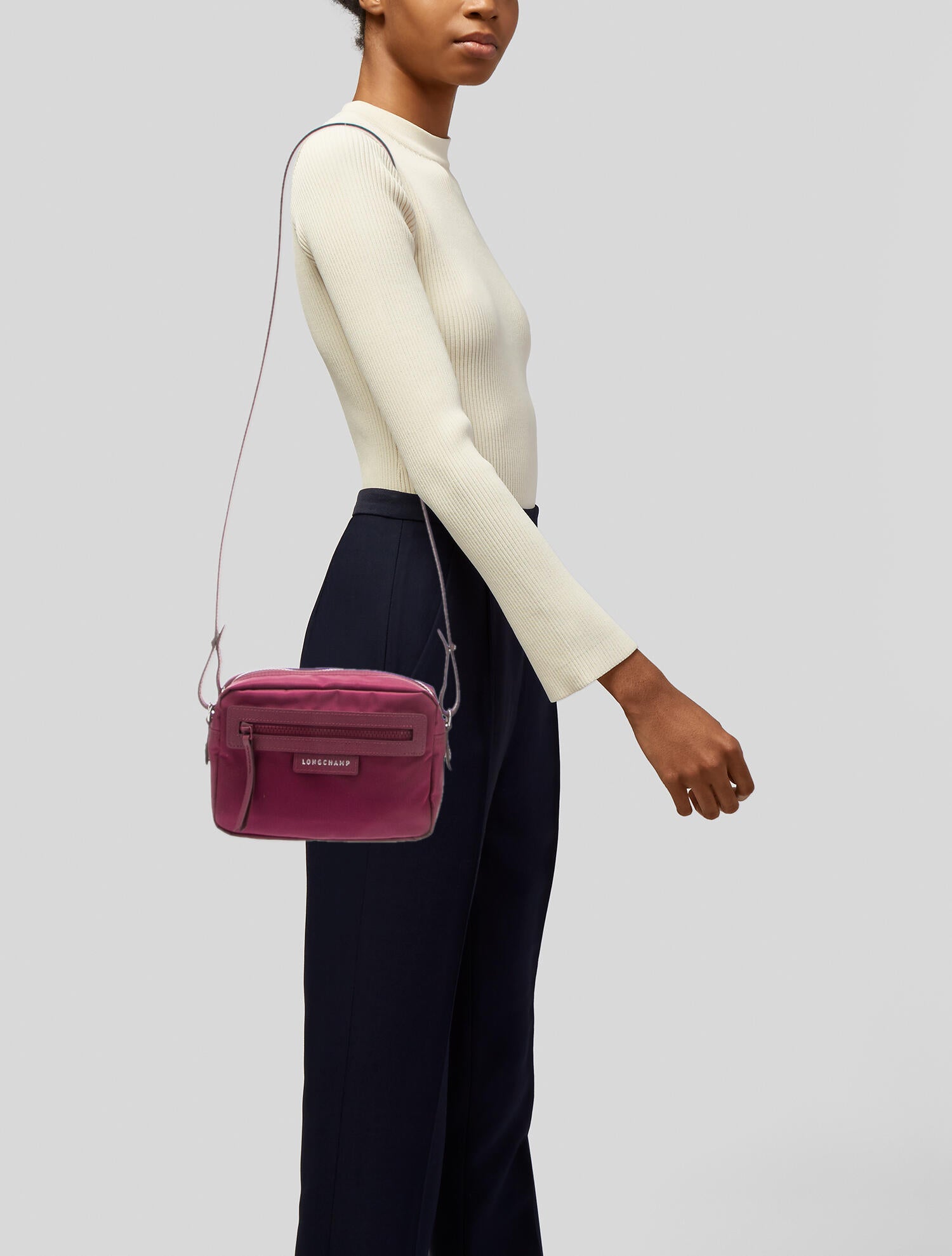 Longchamp Neo Le Pliage Camera Bag - Burgundy Crossbody Bags, Handbags ...