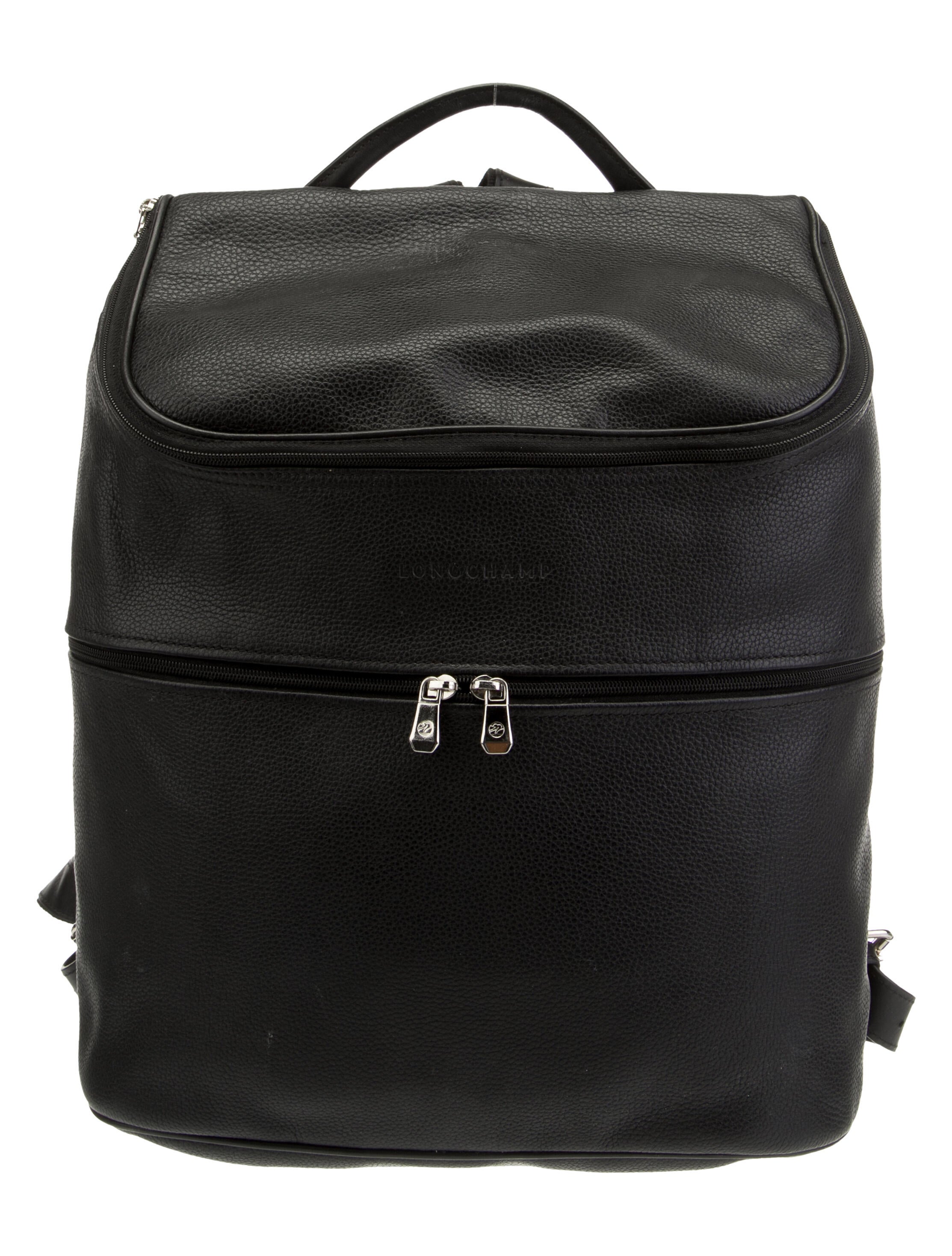 Longchamp Leather Backpack - Black Backpacks, Handbags - WL867072 | The ...