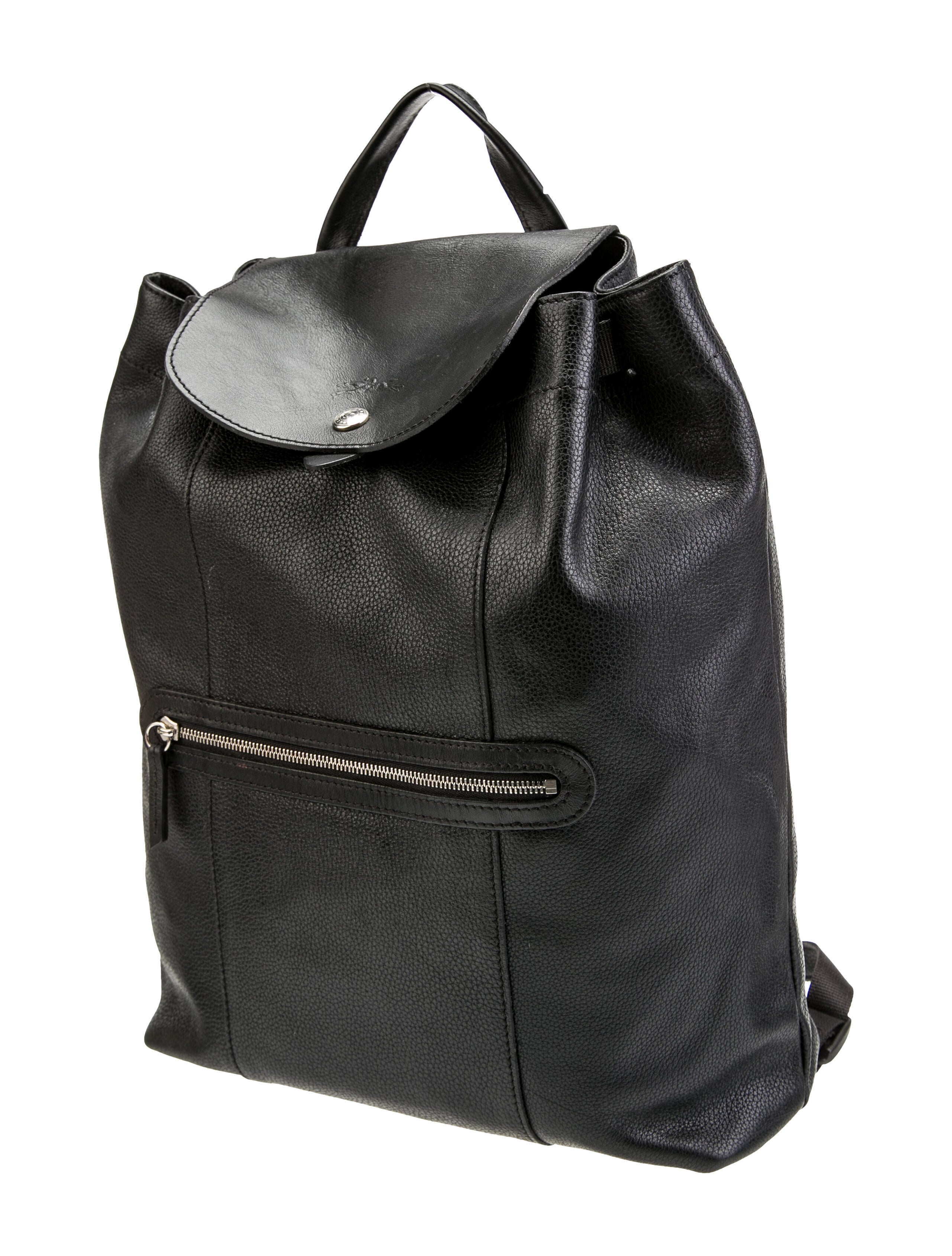 Longchamp Leather Backpack - Black Backpacks, Handbags - WL867073 | The ...