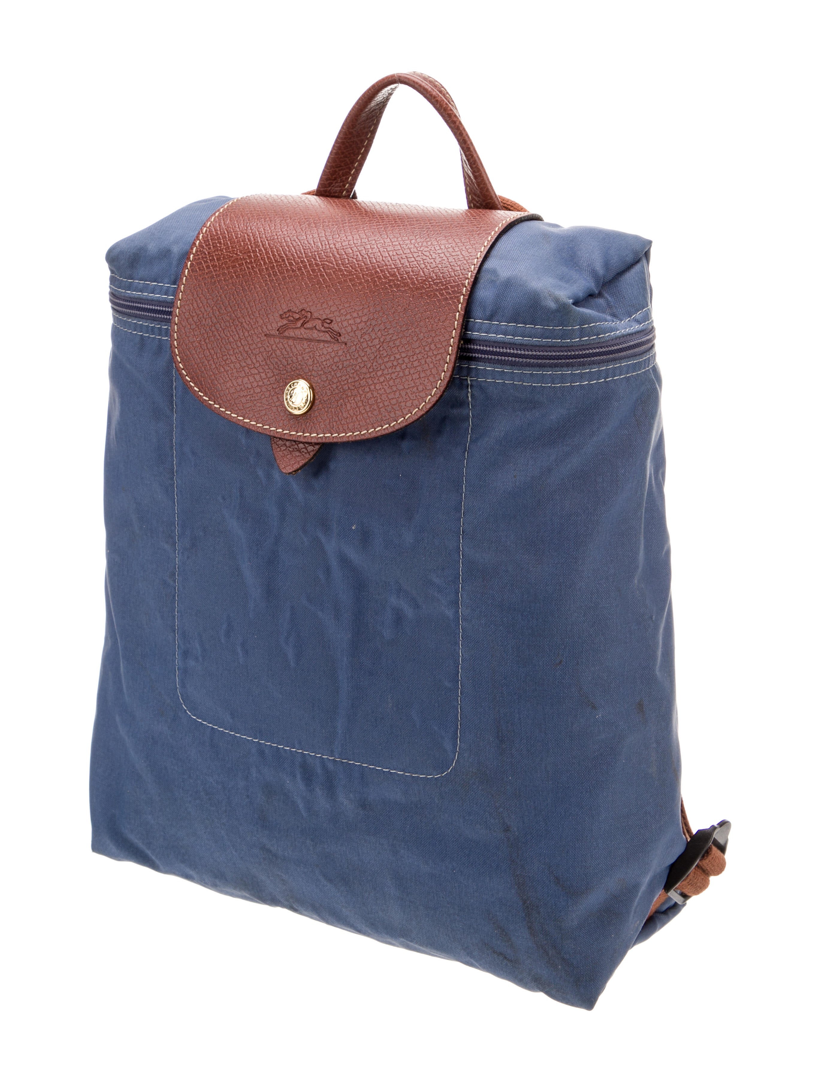 Longchamp Le Pliage Sac A Dos Backpack - Blue Backpacks, Handbags ...