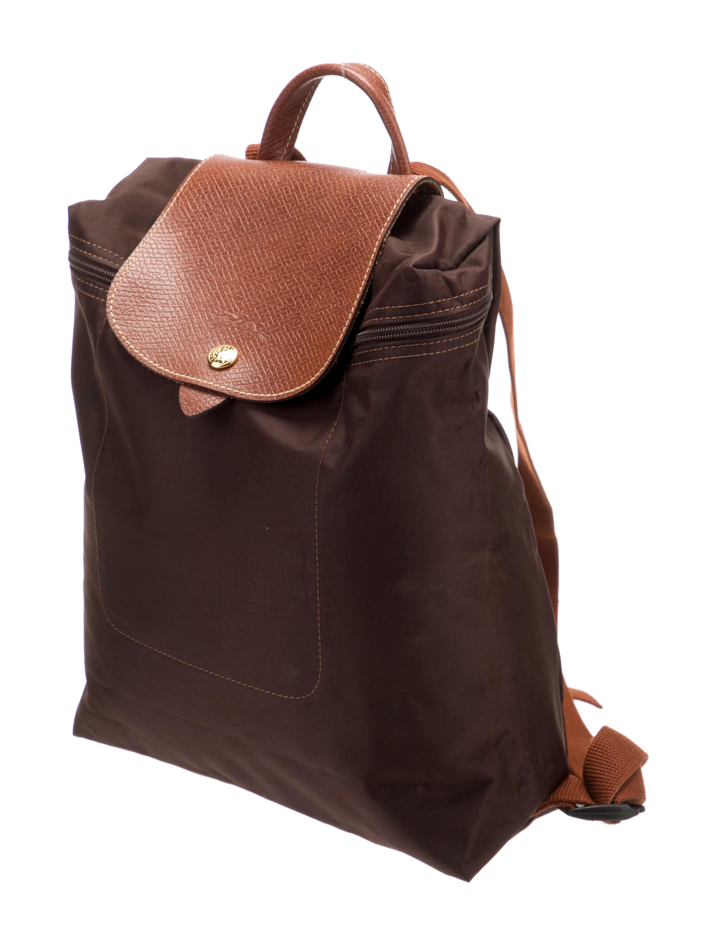 Longchamp Nylon Backpack - Brown Backpacks, Handbags - WL868865 | The ...