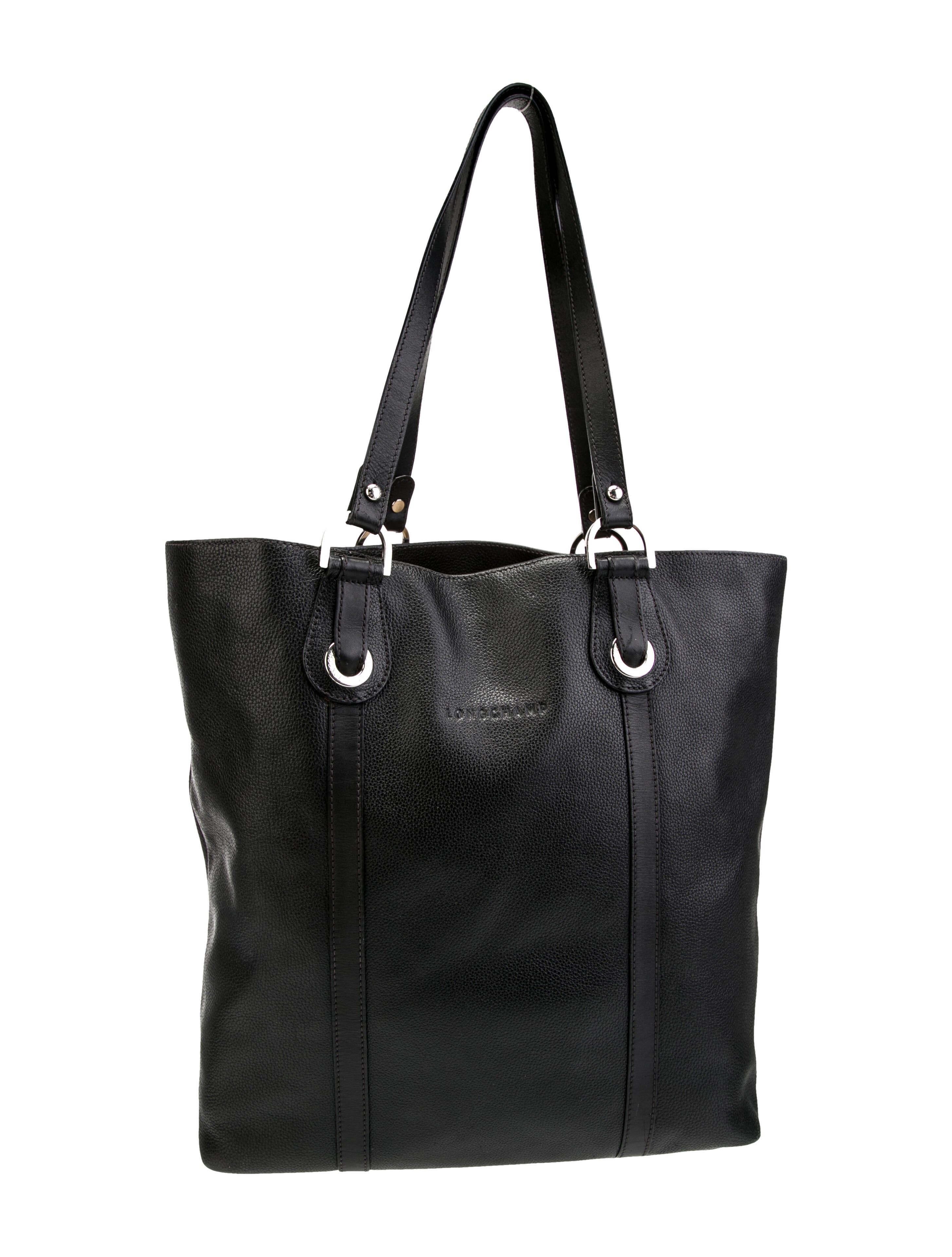 Longchamp Leather Tote Bag - Black Totes, Handbags - WL869008 | The ...