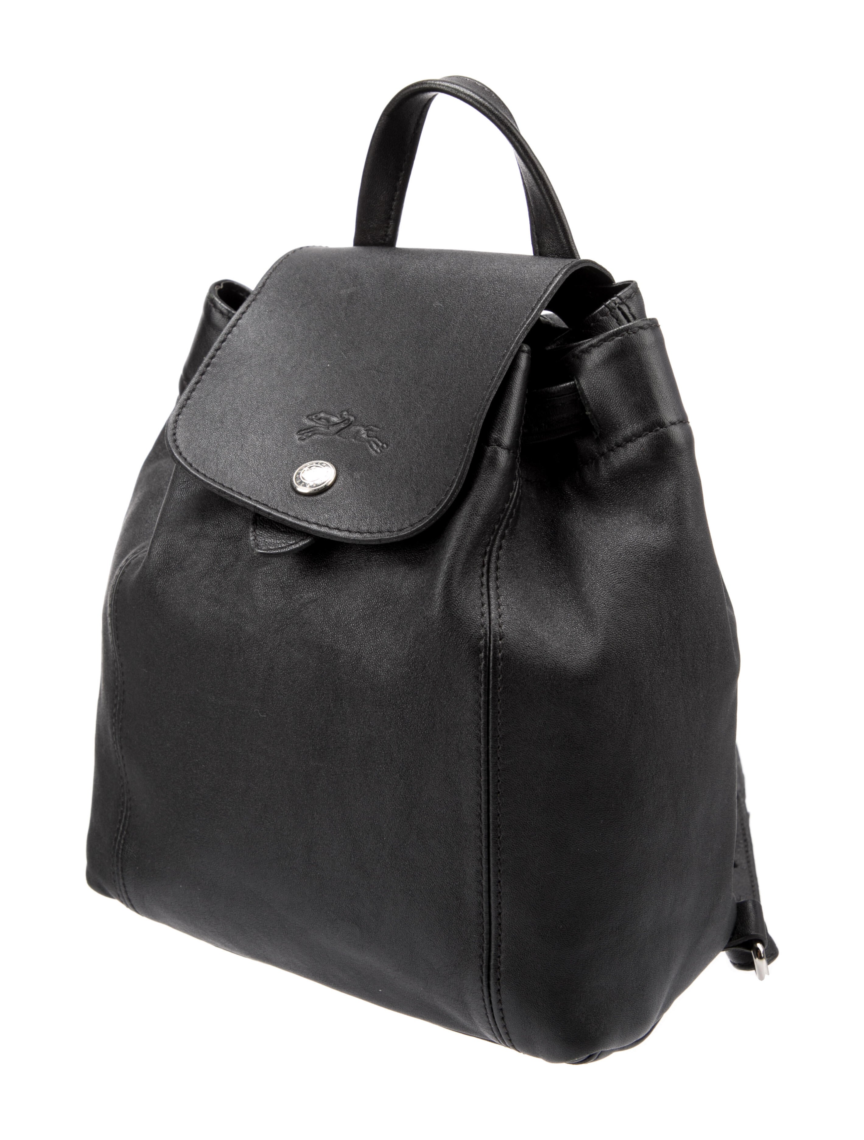 Longchamp Leather Backpack - Black Backpacks, Handbags - WL869067 | The ...
