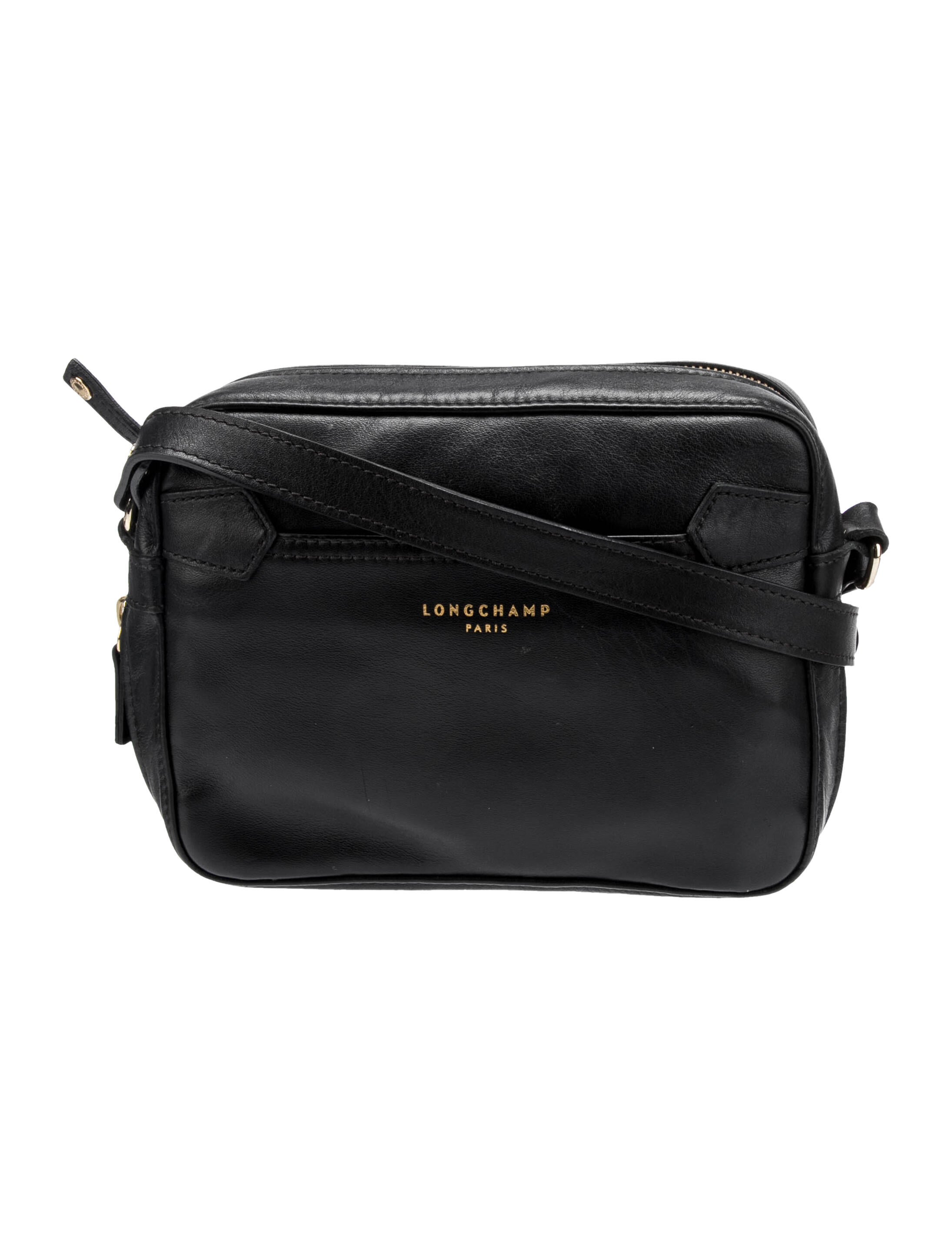 Longchamp Leather Crossbody Bag - Black Crossbody Bags, Handbags ...