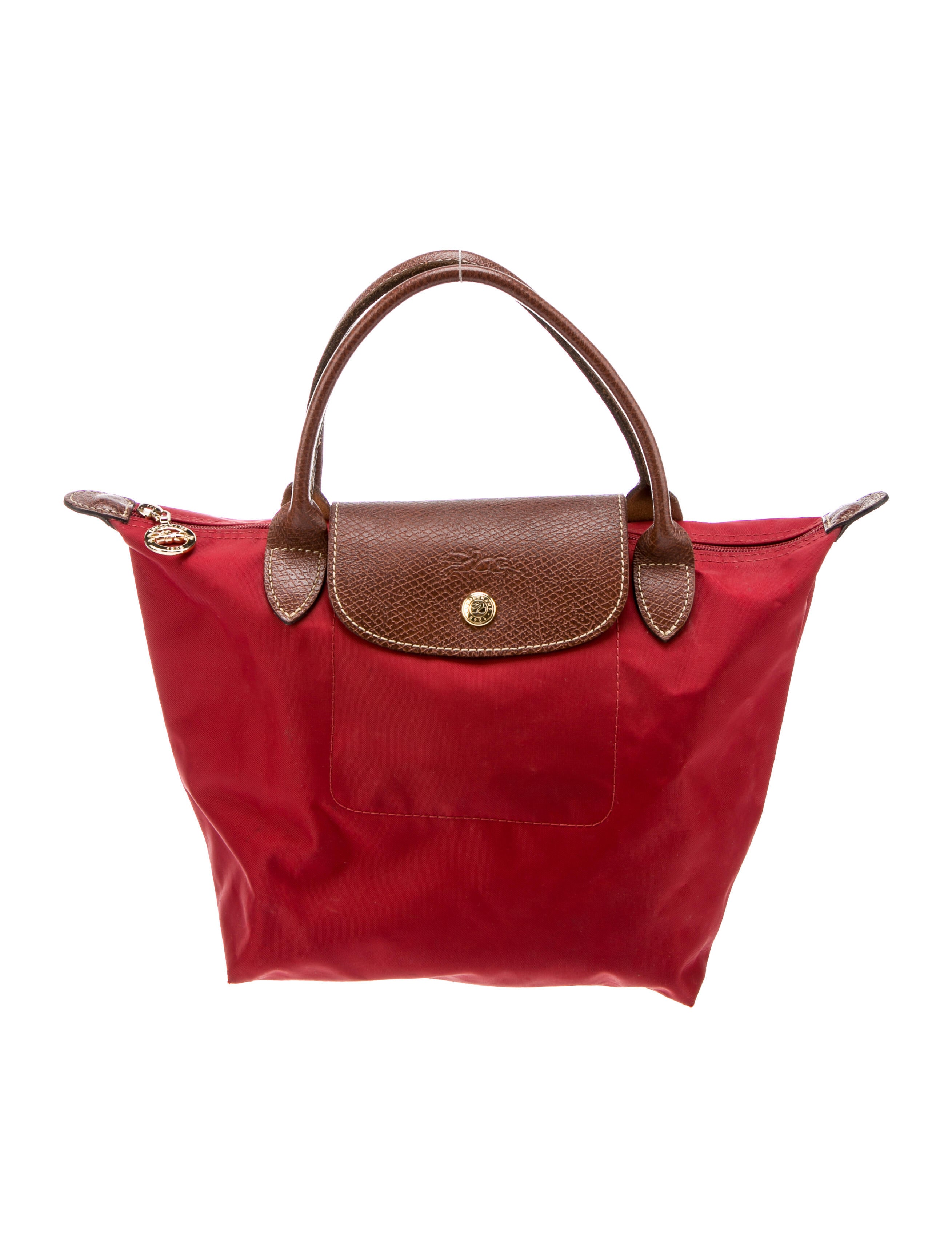 Longchamp Small Le Pliage Tote Bag - Red Totes, Handbags - WL869205 ...