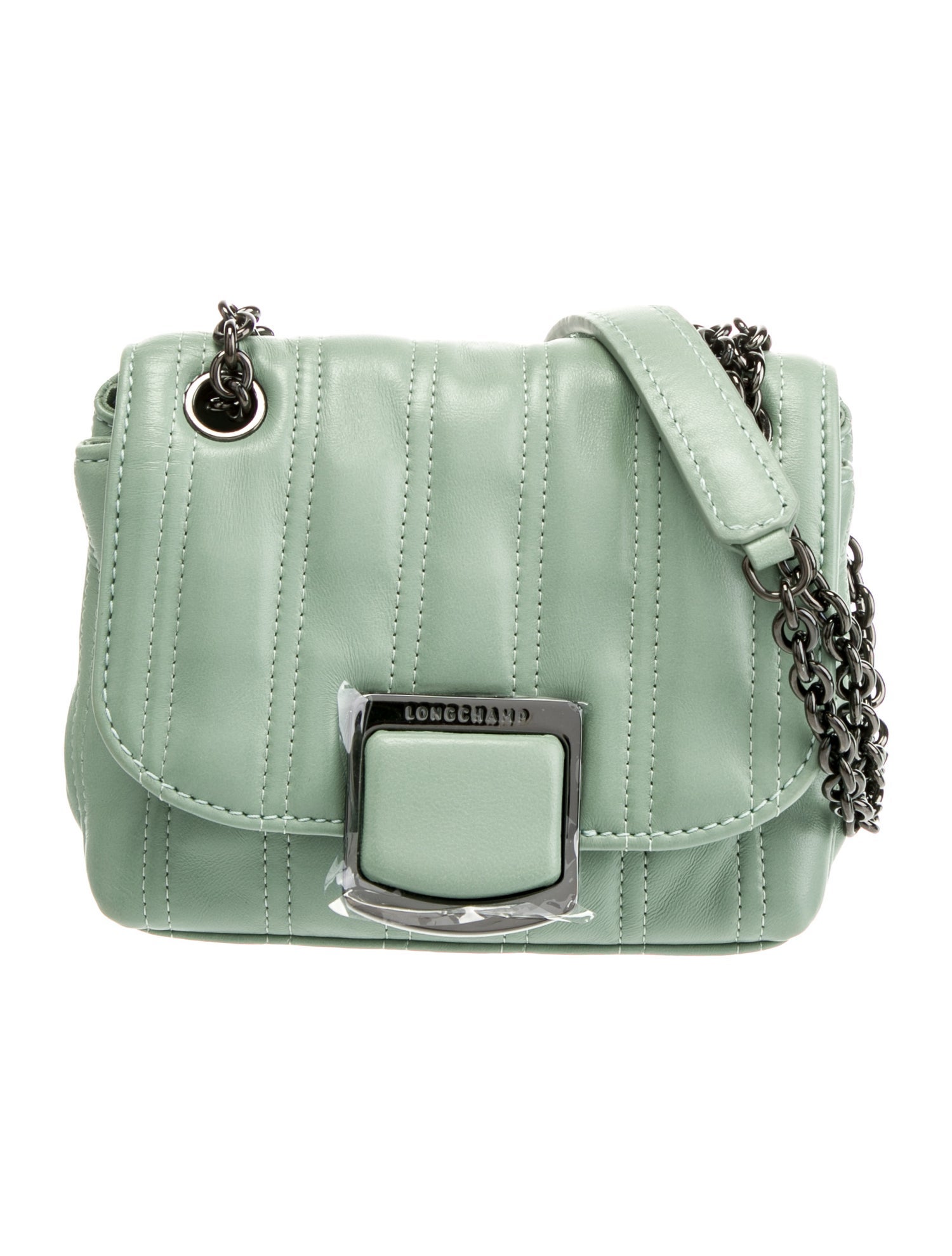 Longchamp Leather Quillted Shoulder Bag - Green Shoulder Bags, Handbags ...