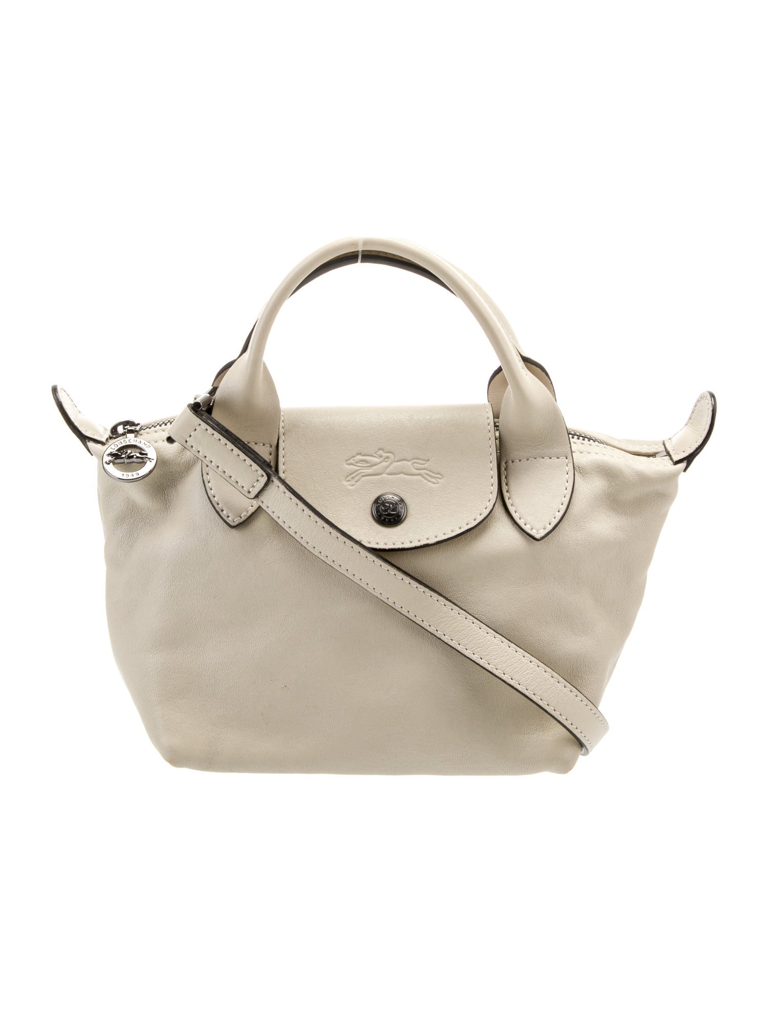 Longchamp Le Pliage Cuir Crossbody Bag - Neutrals Crossbody Bags ...