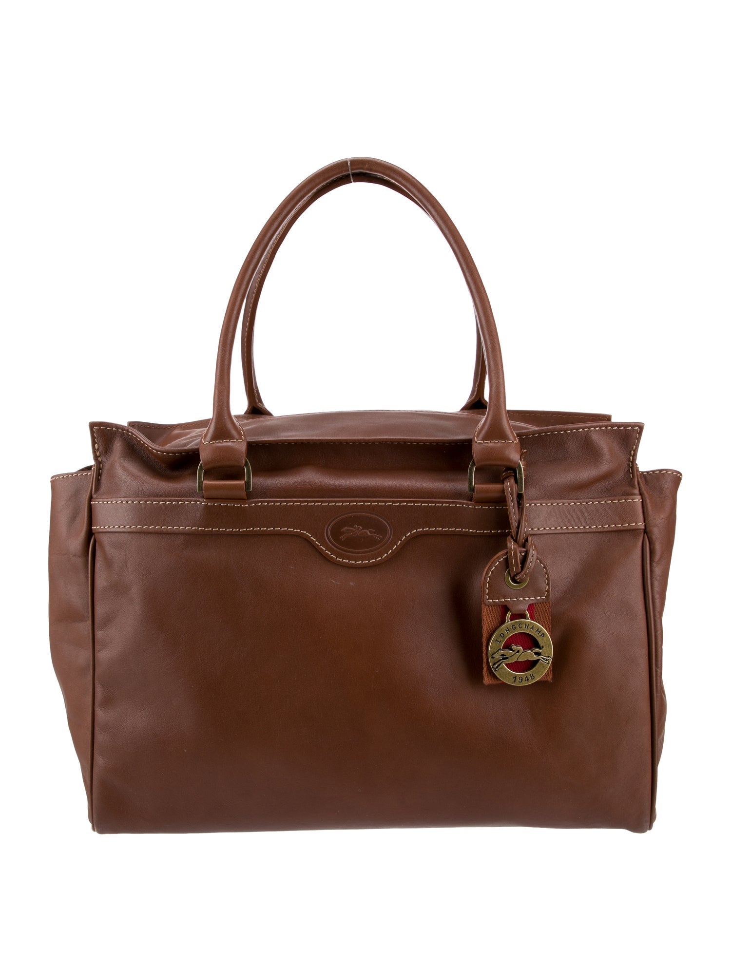 Longchamp Leather Tote Bag - Brown Totes, Handbags - WL869750 | The ...