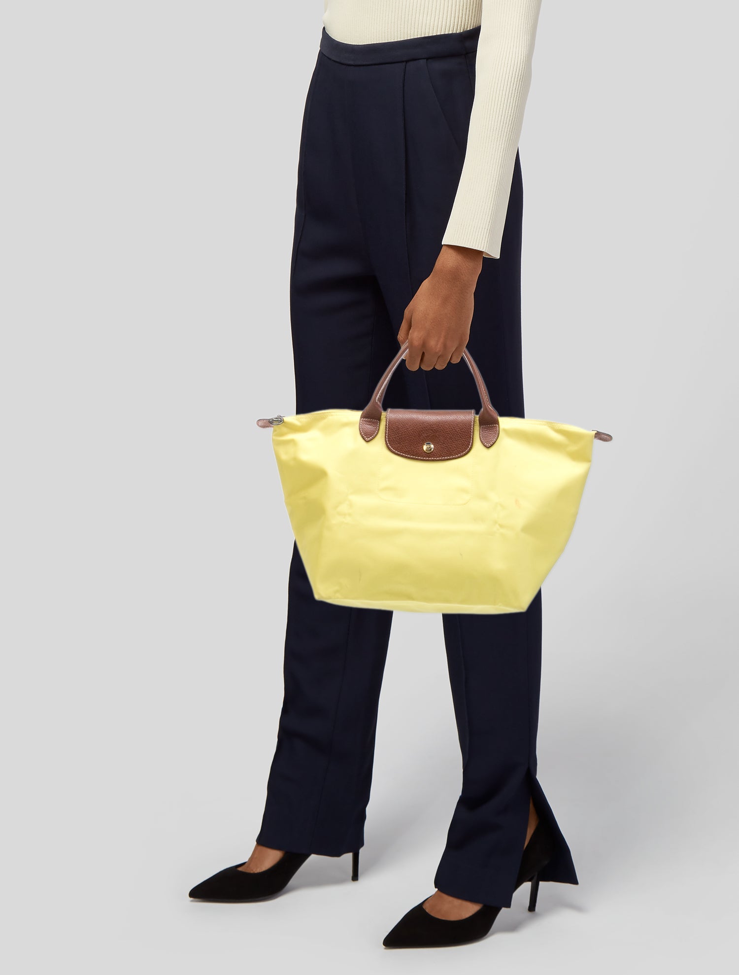 Longchamp Medium Le Pliage Tote Bag - Green Totes, Handbags - WL869938 ...