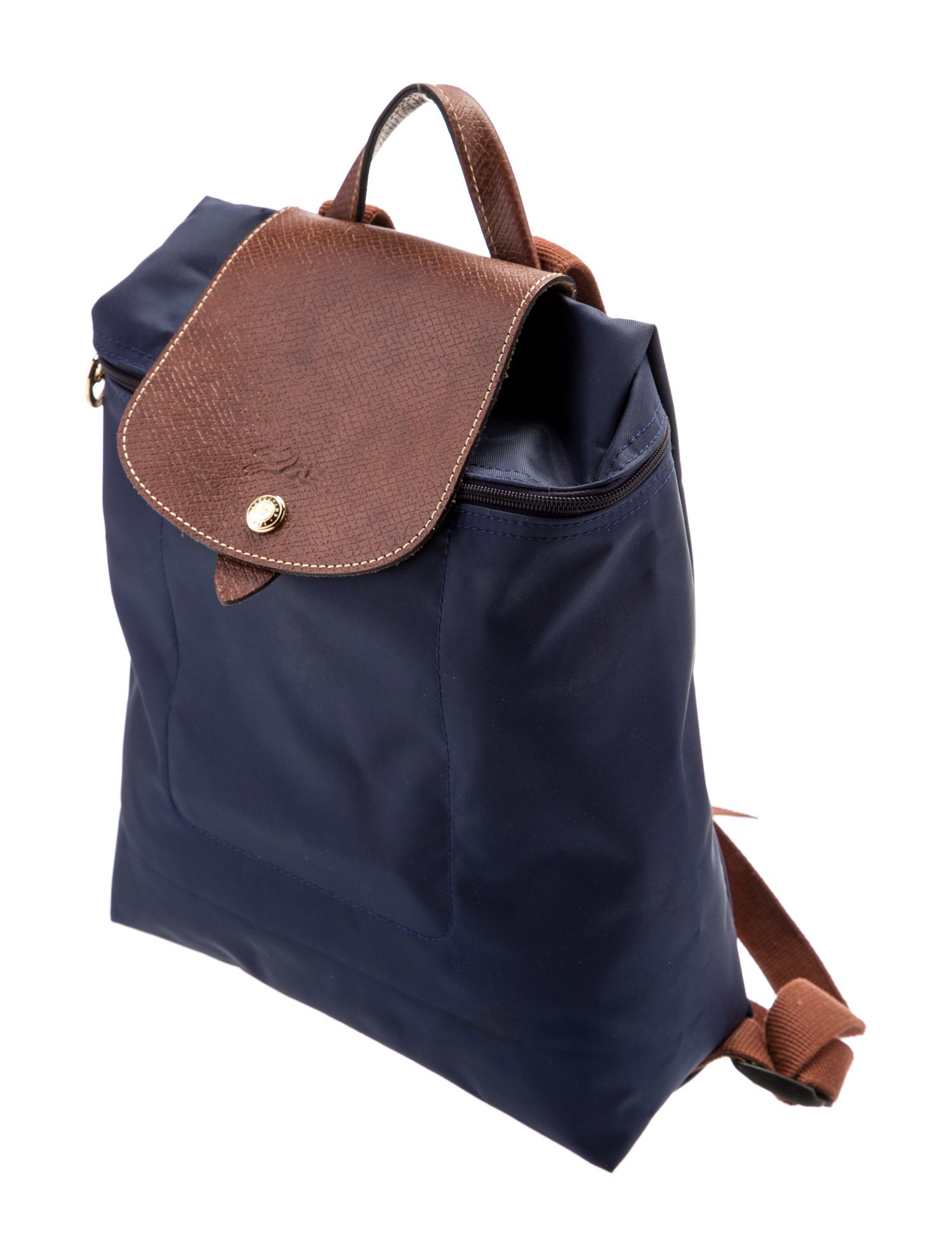 Longchamp Nylon Leather-trimmed Backpack - Black Backpacks, Handbags ...