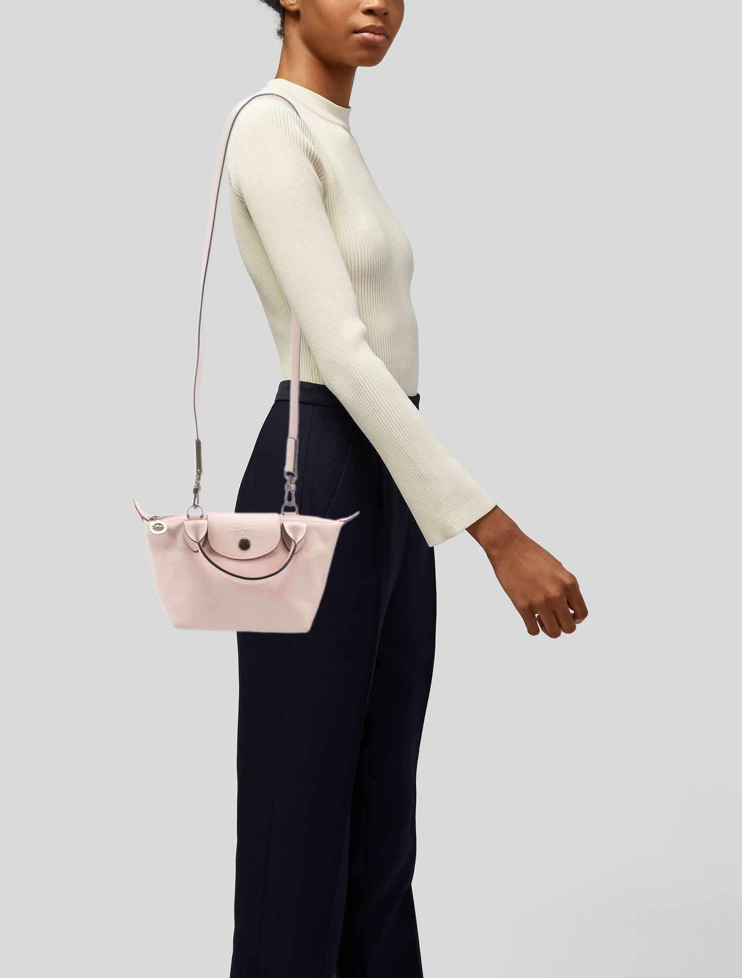 Longchamp Leather Mini Tote Bag - Pink Shoulder Bags, Handbags ...