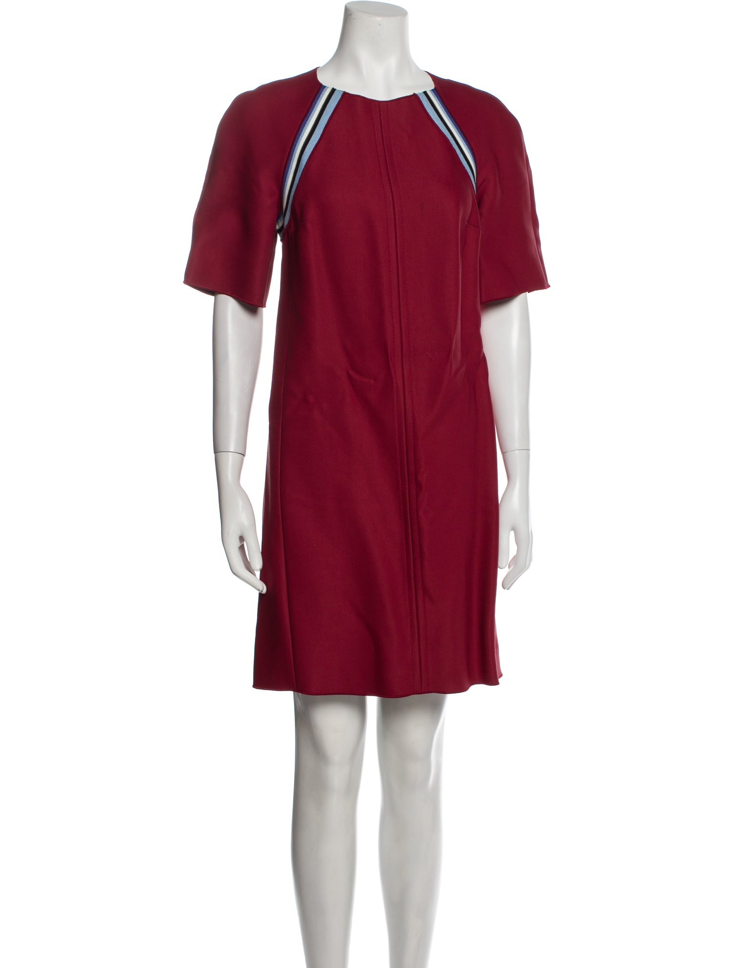 Longchamp Crew Neck Mini Dress - Red Dresses, Clothing - WL870027 | The ...