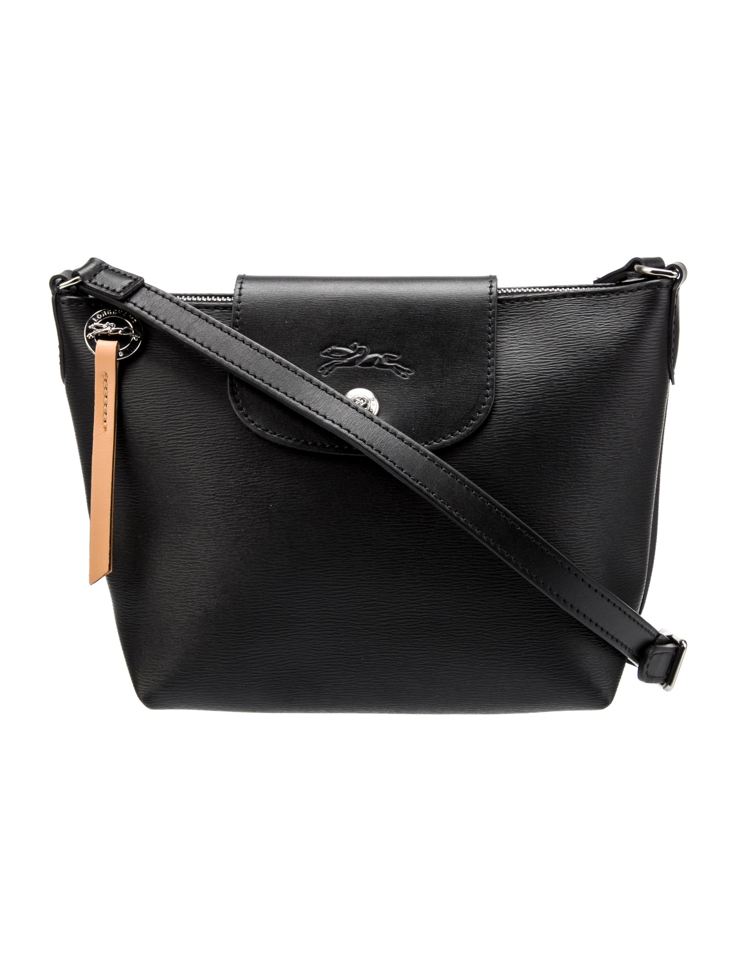 Longchamp Coated Canvas Crossbody Bag - Black Crossbody Bags, Handbags ...