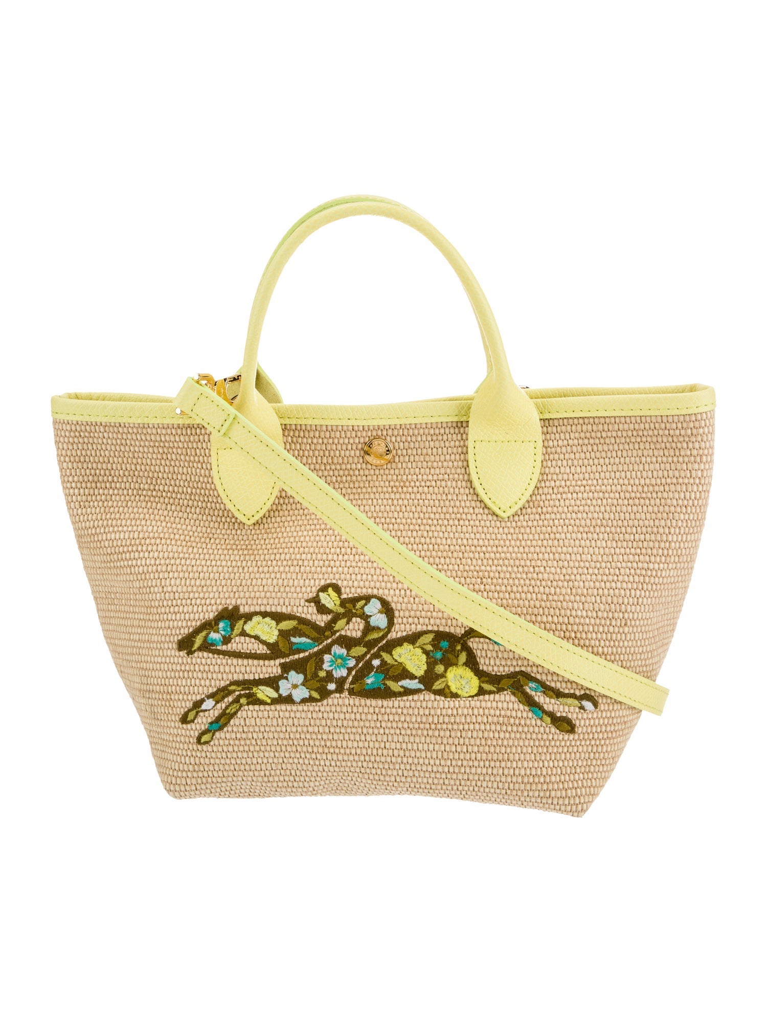 Longchamp Raffia Tote - Neutrals Totes, Handbags - WL871158 | The RealReal