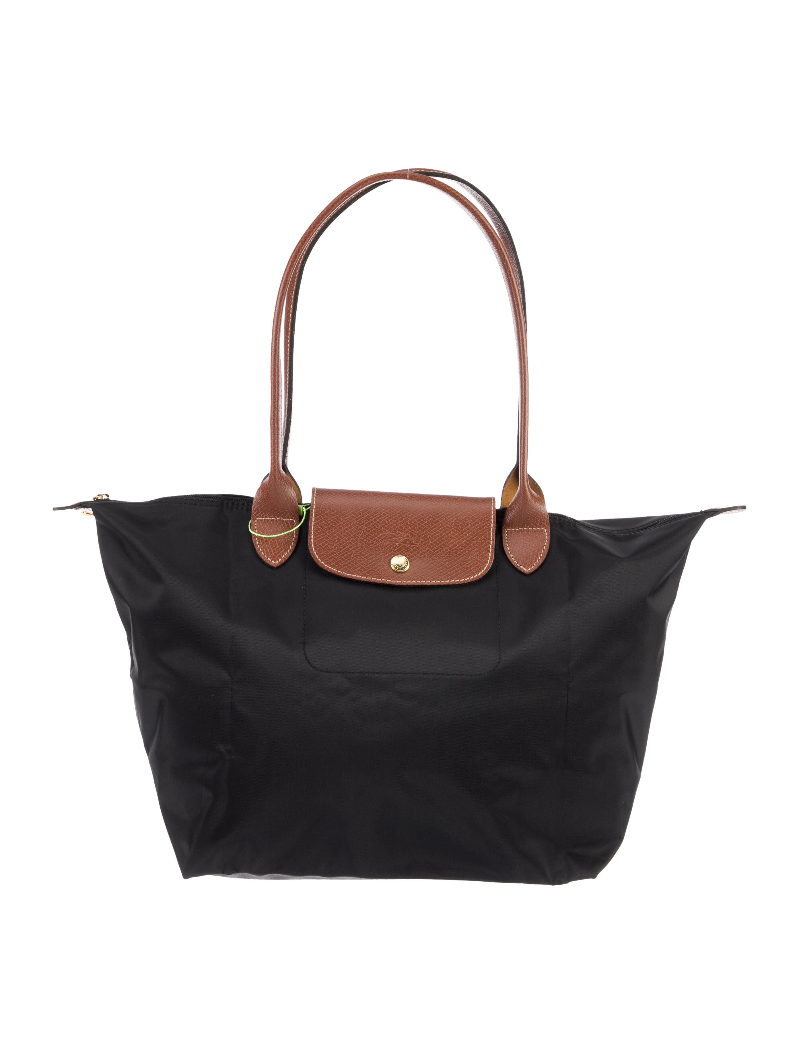 Longchamp Solid Nylon Shoulder Bag w/Tags - Black Shoulder Bags ...