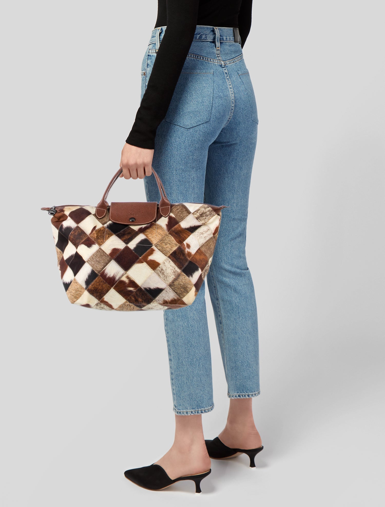 Longchamp Printed Le Pliage Tote Bag - Brown Totes, Handbags - WL871982 ...