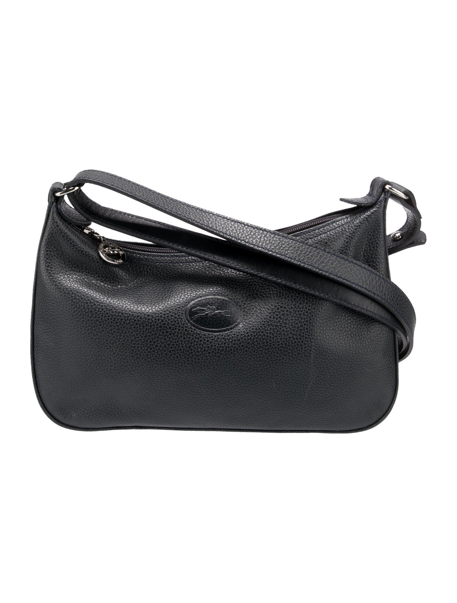 Longchamp Vintage Leather Shoulder Bag - Blue Shoulder Bags, Handbags ...