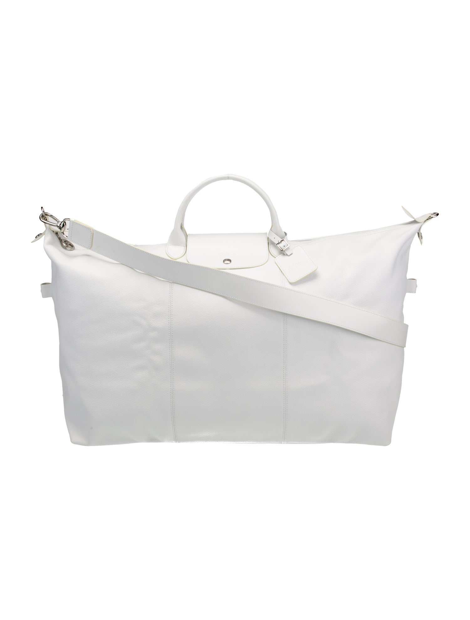 Longchamp Leather XL Weekender - White Luggage and Travel, Handbags ...