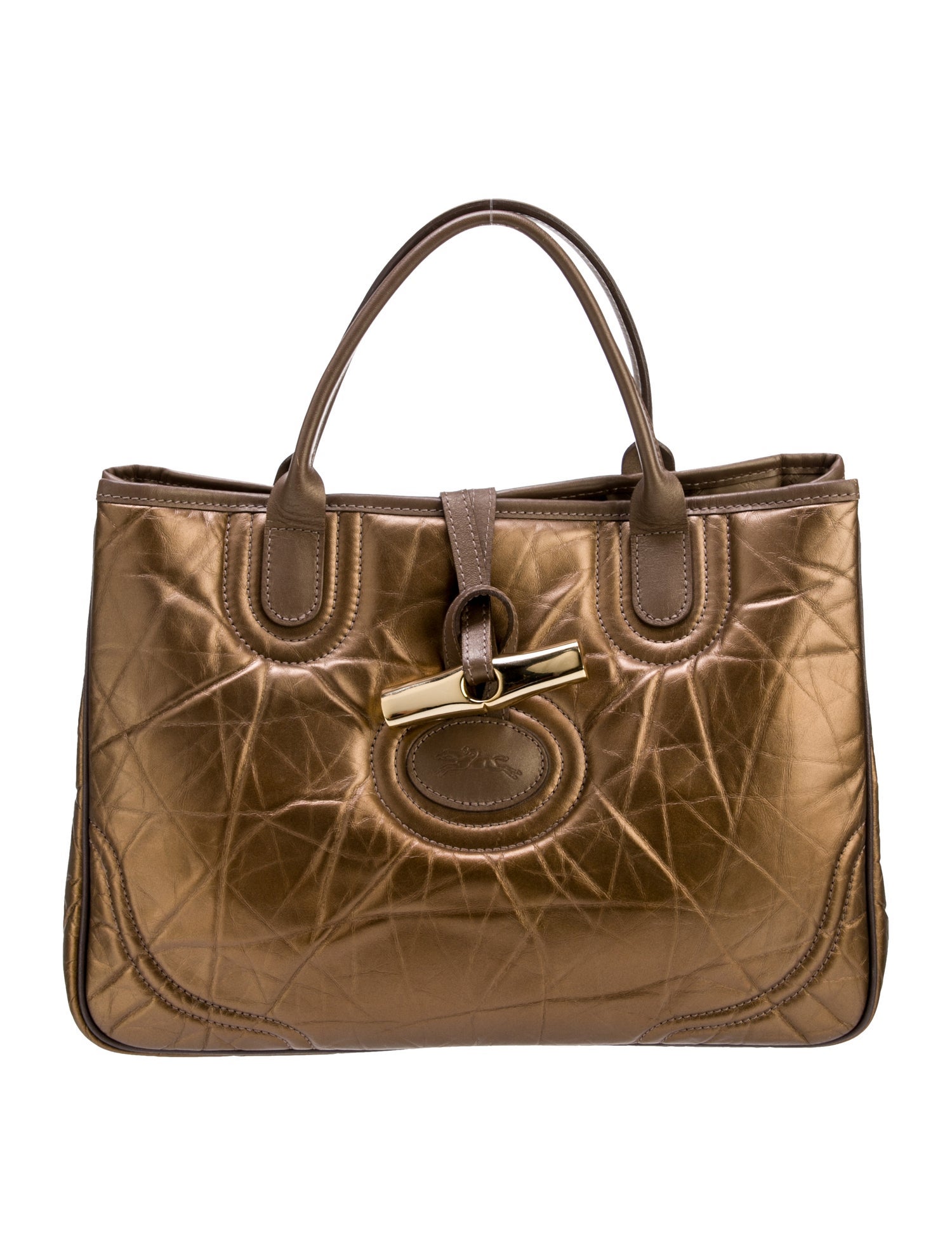 Longchamp Leather Handle Bag - Brown Handle Bags, Handbags - WL872984 ...