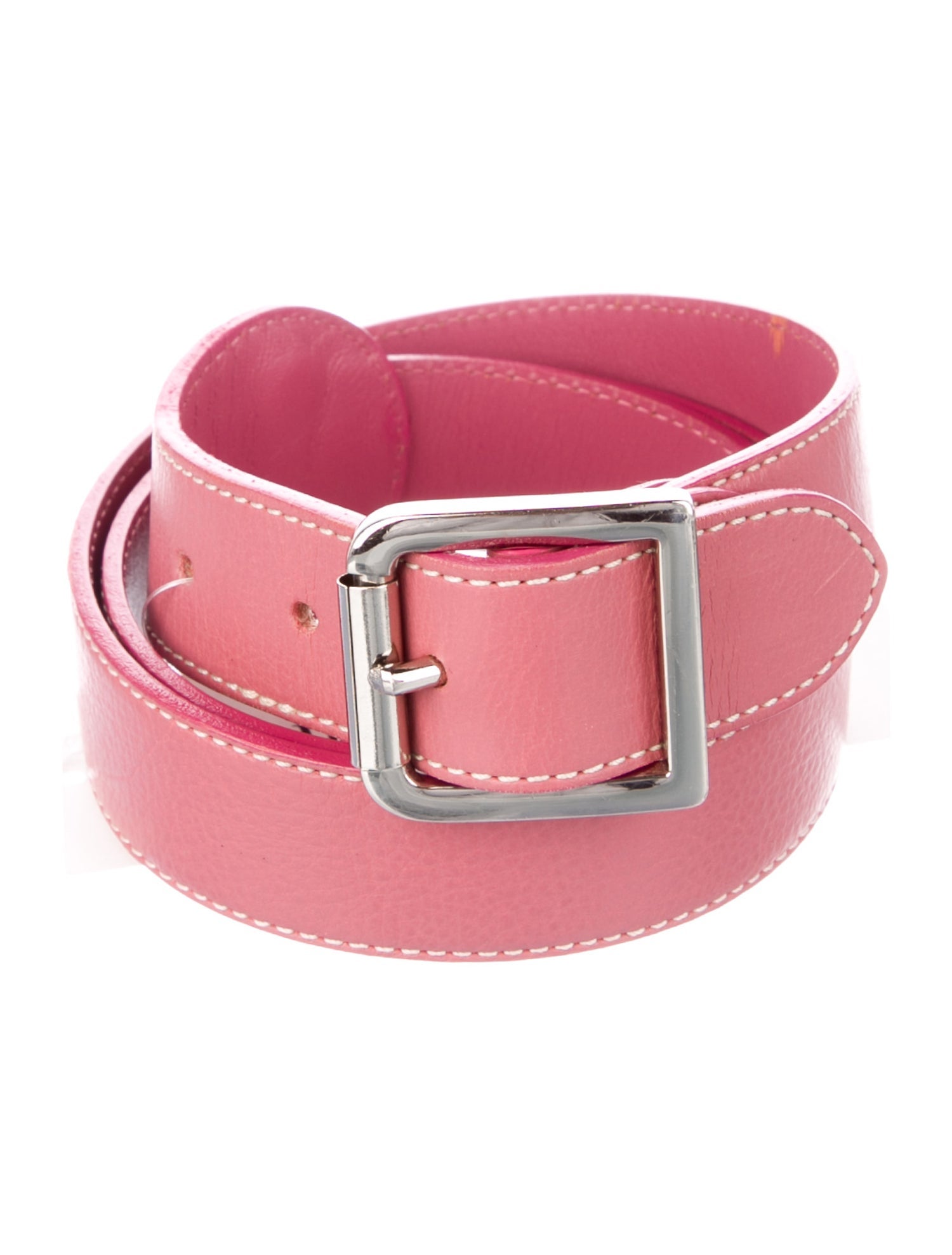 Longchamp Wide Leather Belt - Pink Belts, Accessories - WL873117 | The ...