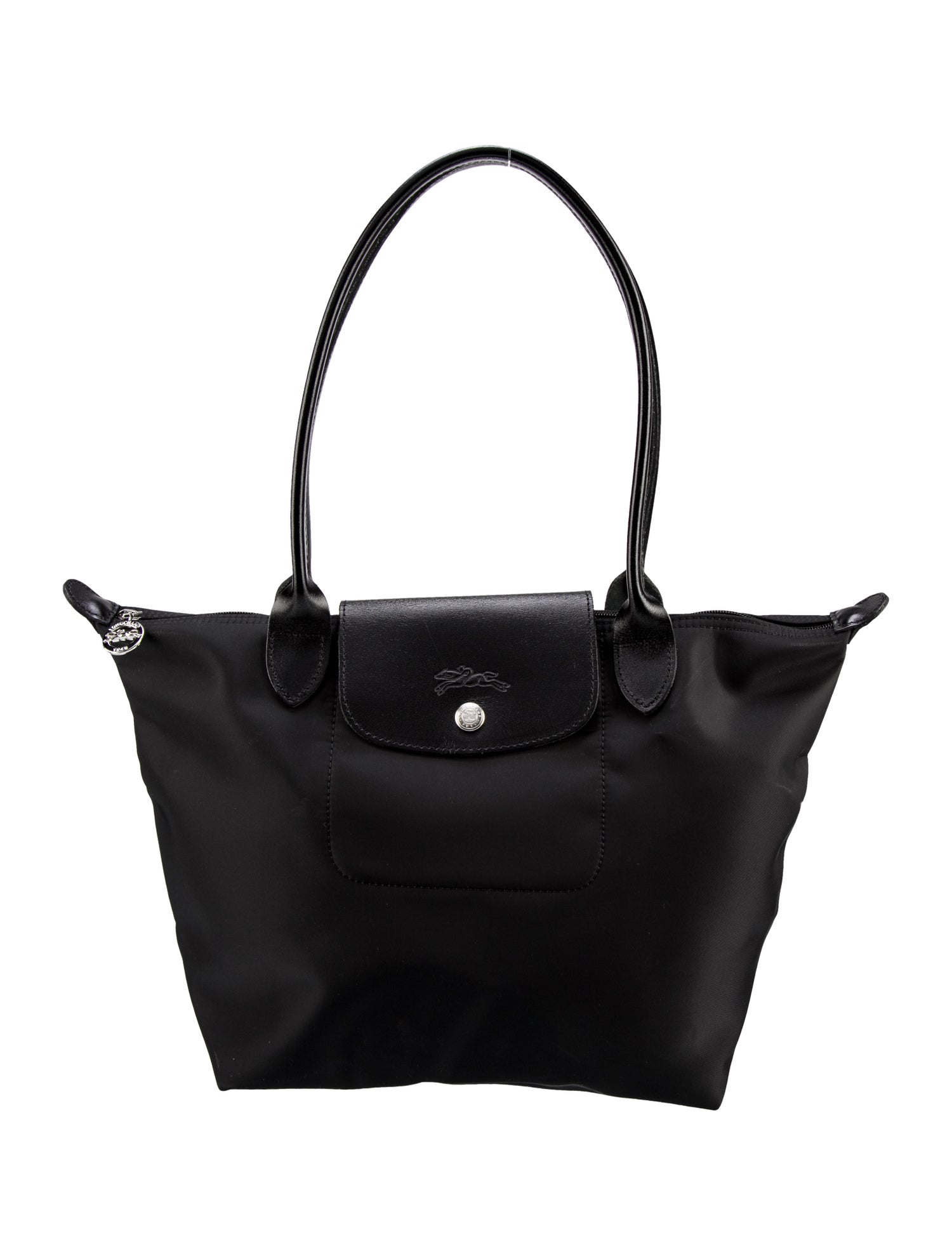 Longchamp Nylon Le Pliage Tote - Black Totes, Handbags - WL873372 | The ...