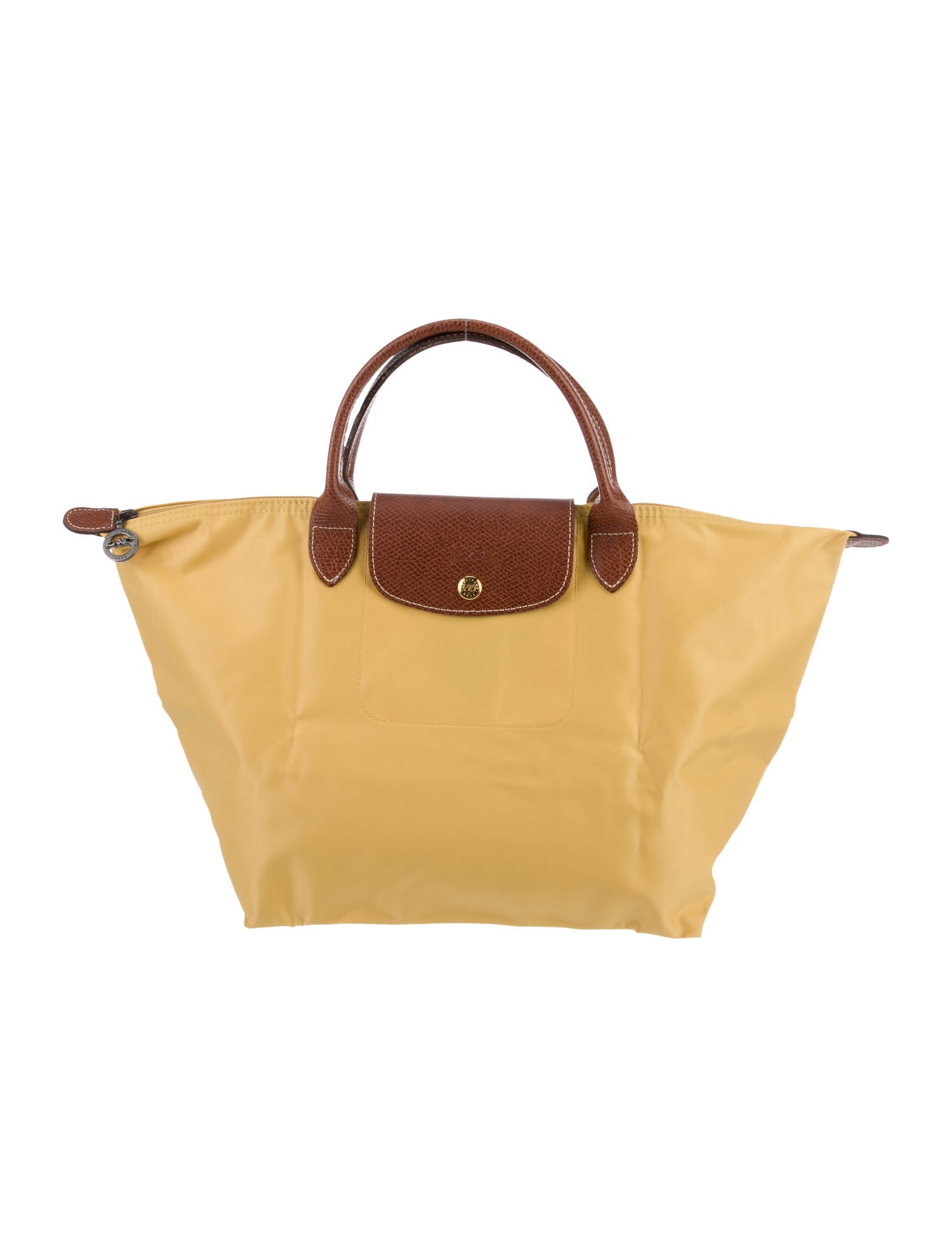 Longchamp Le Pliage Nylon Tote Bag - Yellow Totes, Handbags - WL873800 ...