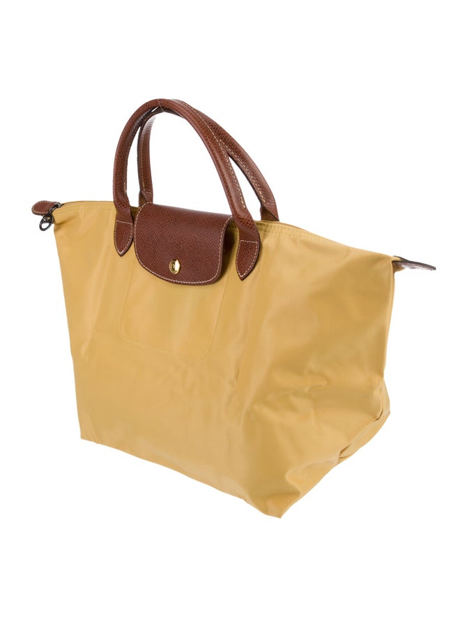 Longchamp Le Pliage Nylon Tote Bag - Yellow Totes, Handbags - WL873800 ...