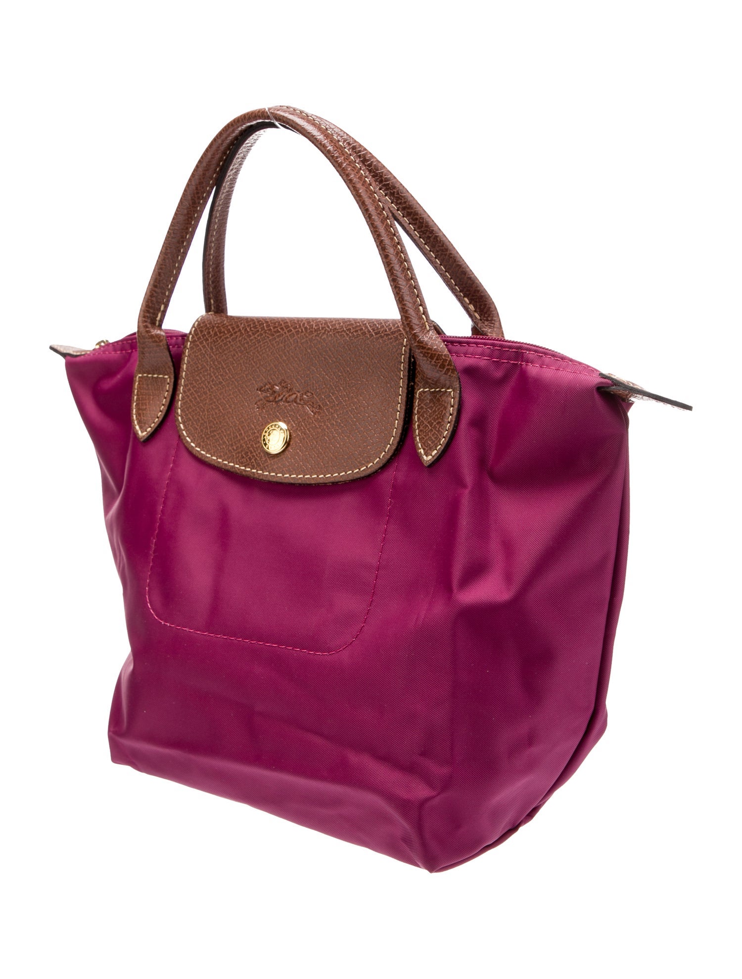 Longchamp Solid Nylon Bag - Burgundy Handle Bags, Handbags - WL874711 ...