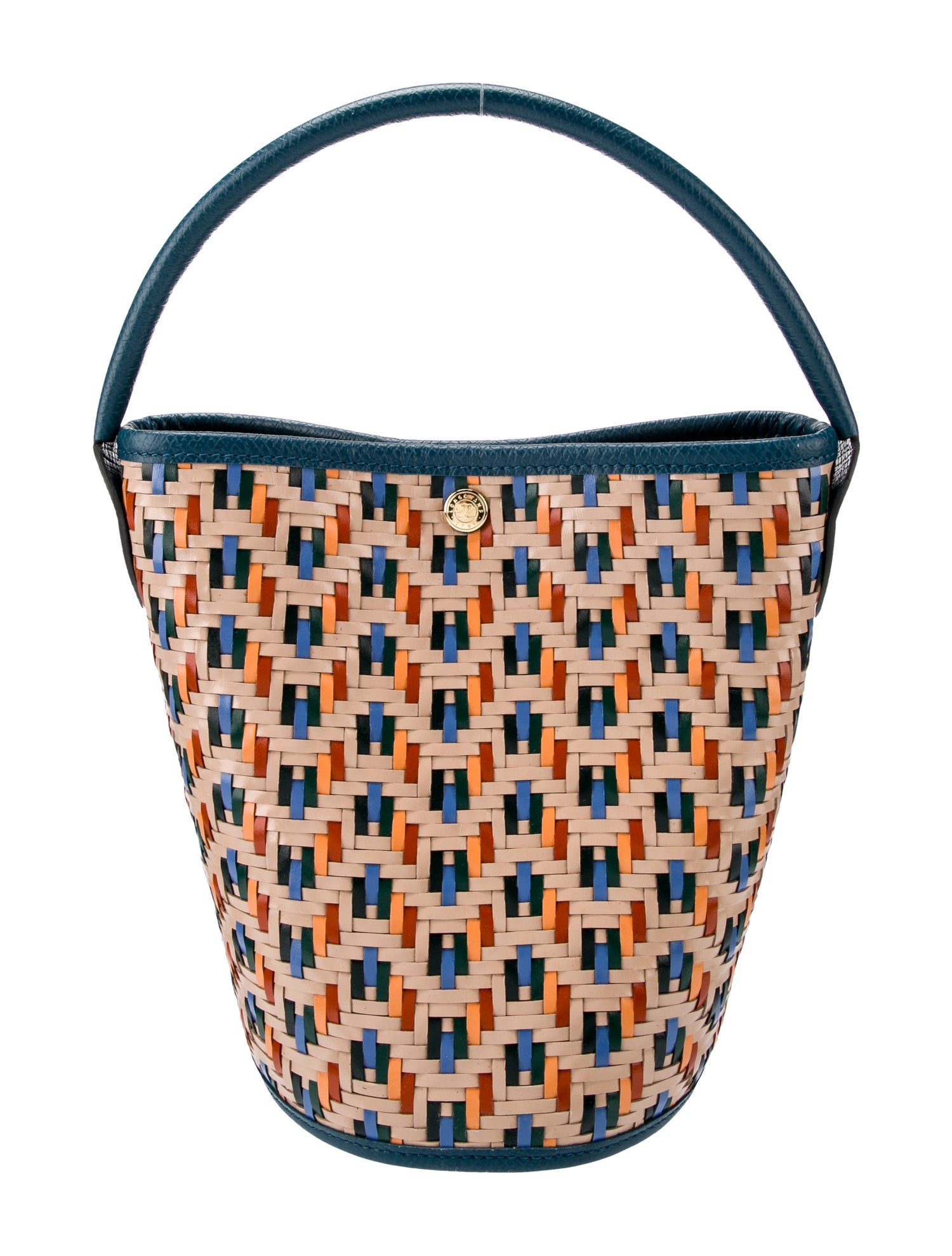 Longchamp Woven Leather Bucket Bag - Neutrals Bucket Bags, Handbags ...