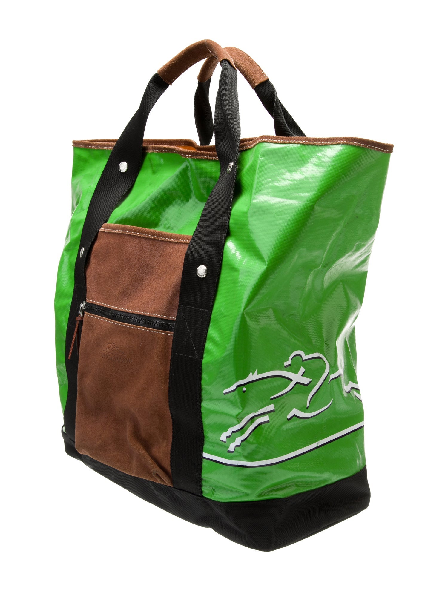 Longchamp Printed Tote Bag - Green Totes, Bags - WL874896 | The RealReal