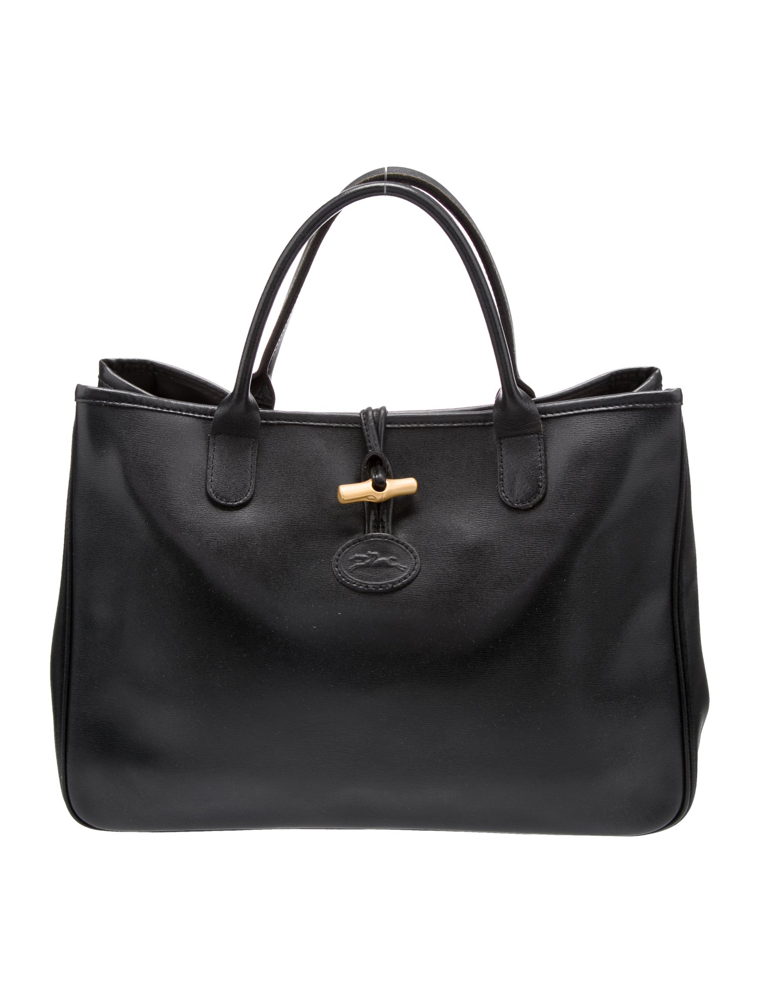 Longchamp Leather Handle Bag - Black Handle Bags, Handbags - WL875076 ...