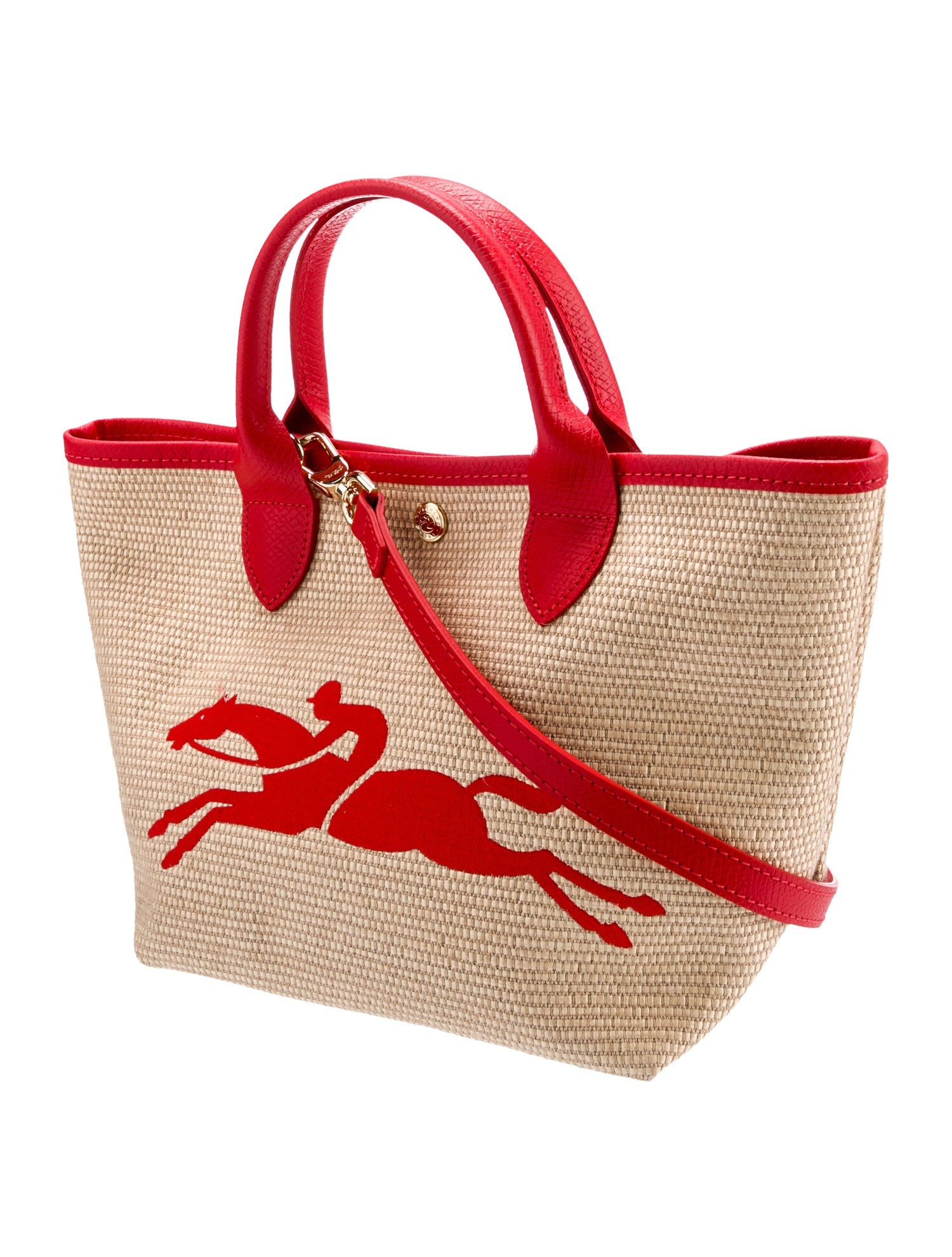 Longchamp Raffia Handle Bag - Neutrals Totes, Handbags - WL875170 | The ...