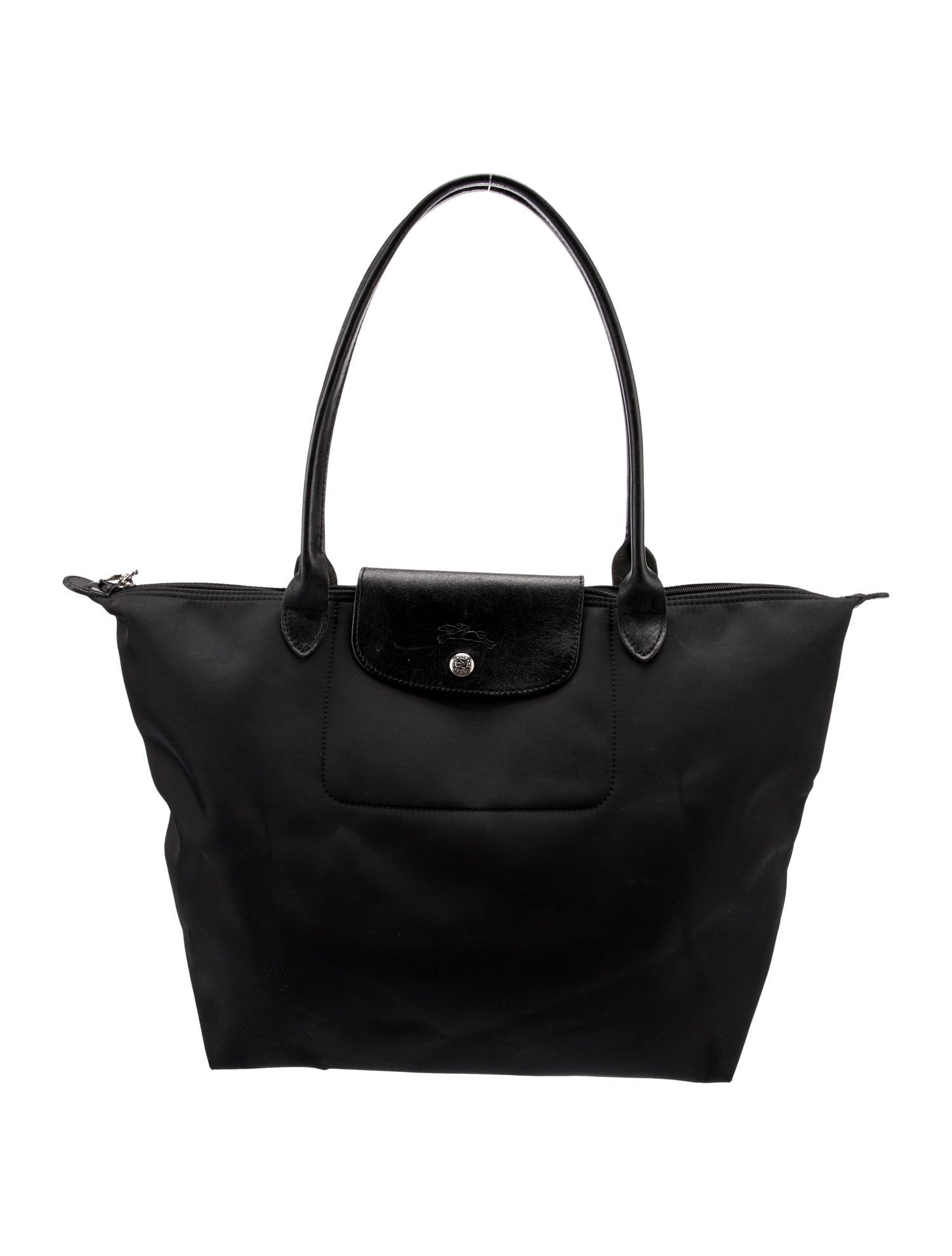 Longchamp Le Pilage L - Black Totes, Handbags - WL875177 | The RealReal