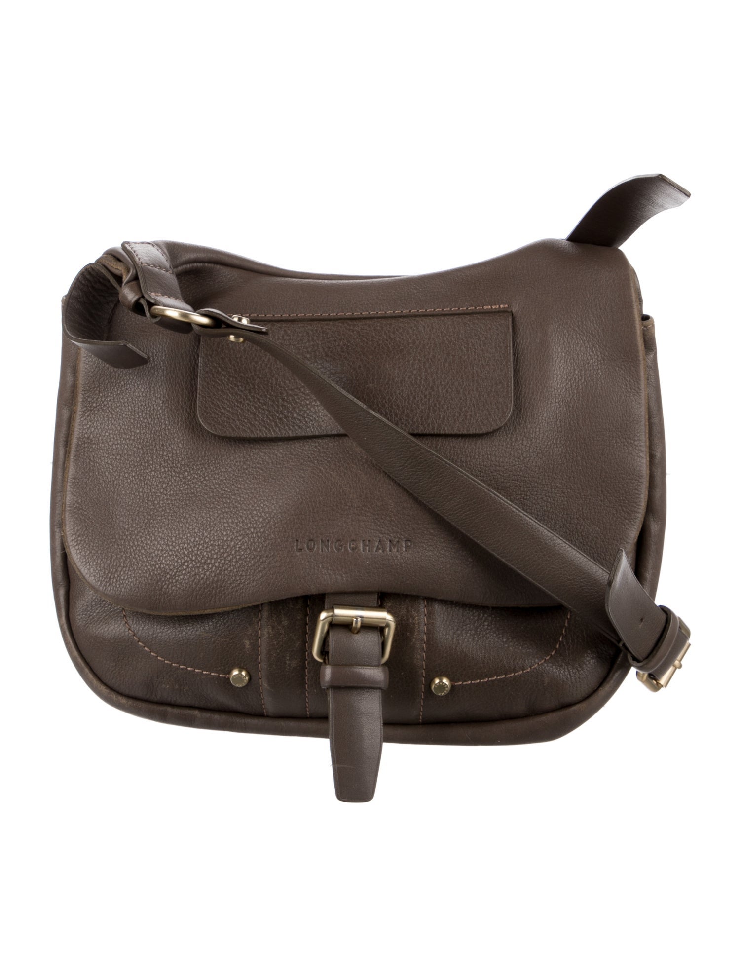 Longchamp Leather Crossbody - Brown Crossbody Bags, Handbags - WL875705 ...