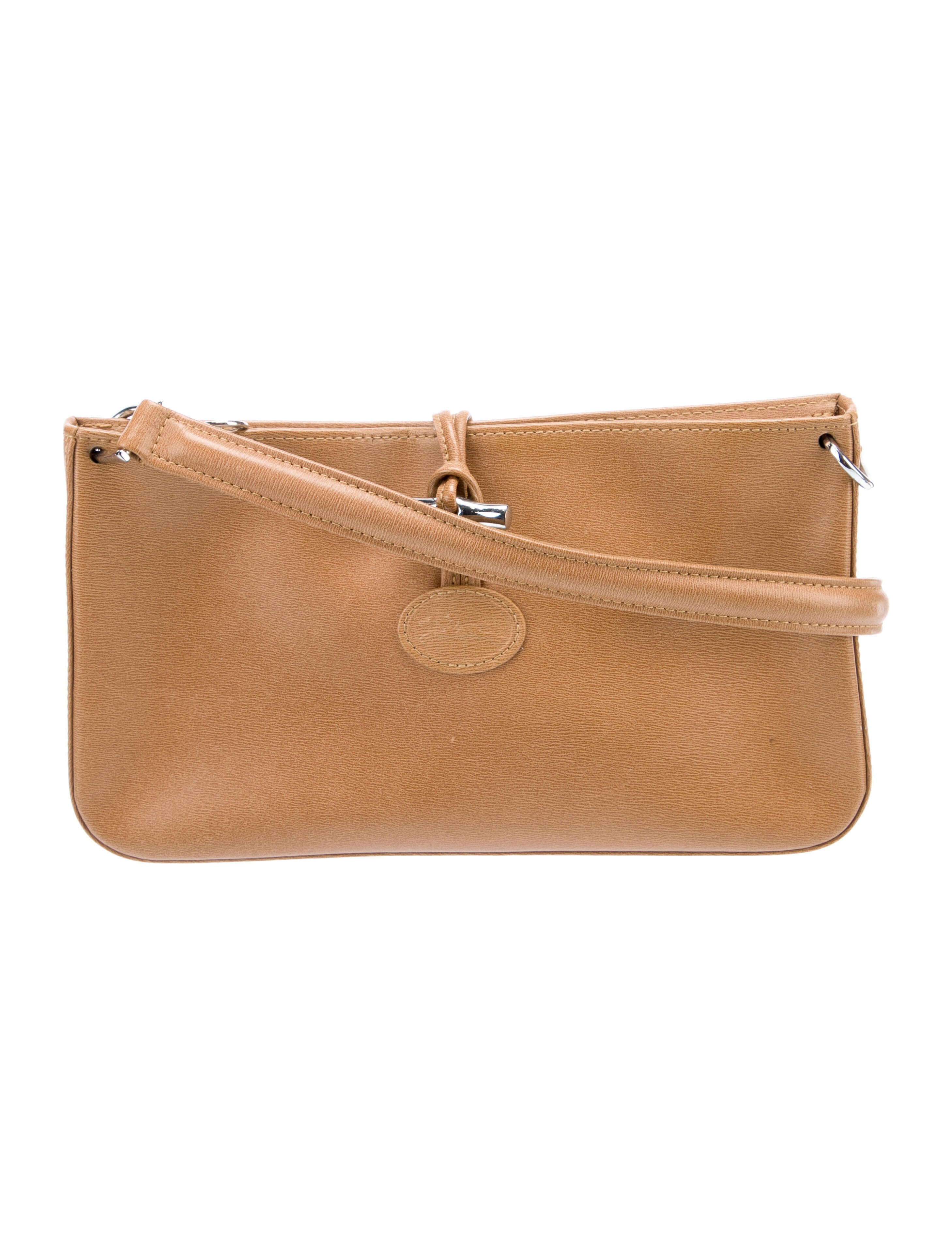 Longchamp Leather Shoulder Bag - Brown Shoulder Bags, Handbags ...