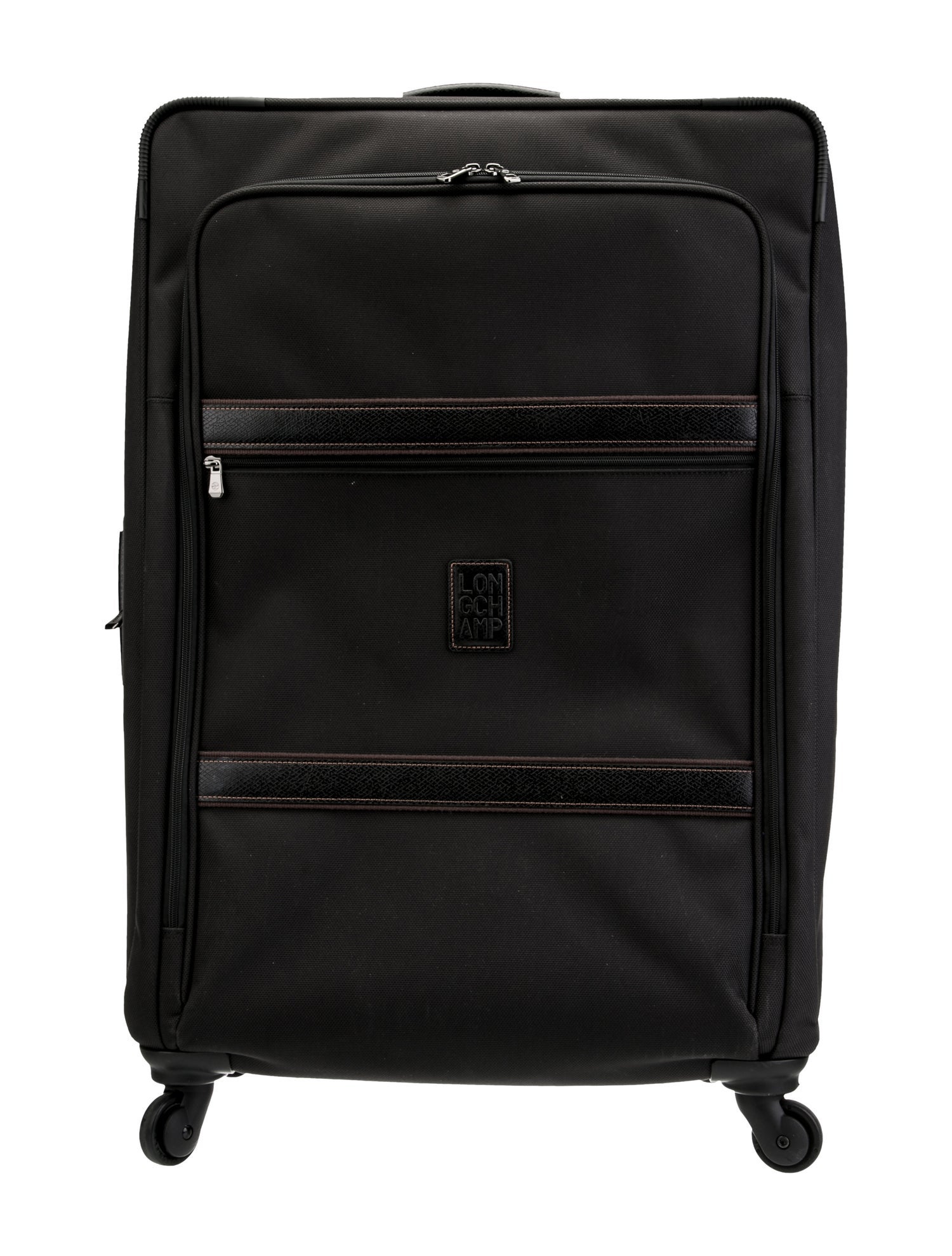 Longchamp Canvas Luggage Bag - Black Luggage and Travel, Handbags ...