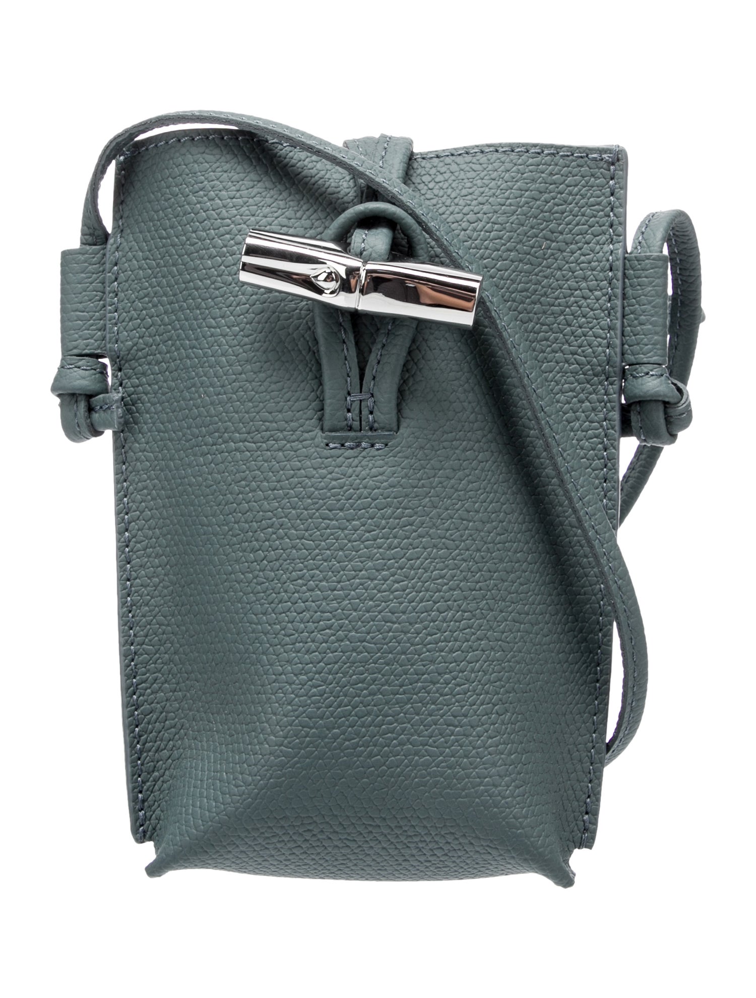 Longchamp Solid Leather Mini Bag - Blue Mini Bags, Handbags - WL876525 ...