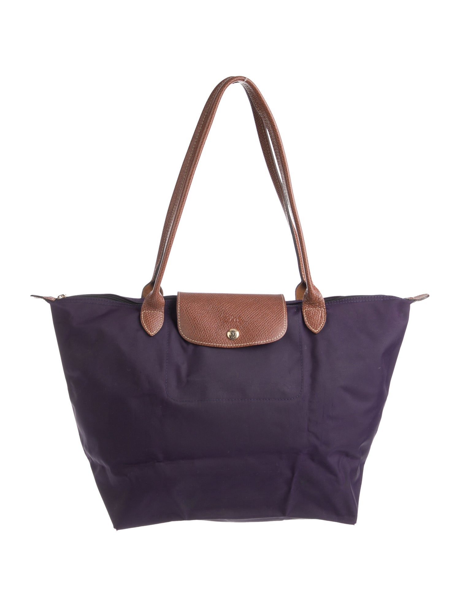 Longchamp Purple Nylon Shoulder Bag - Purple Shoulder Bags, Handbags ...